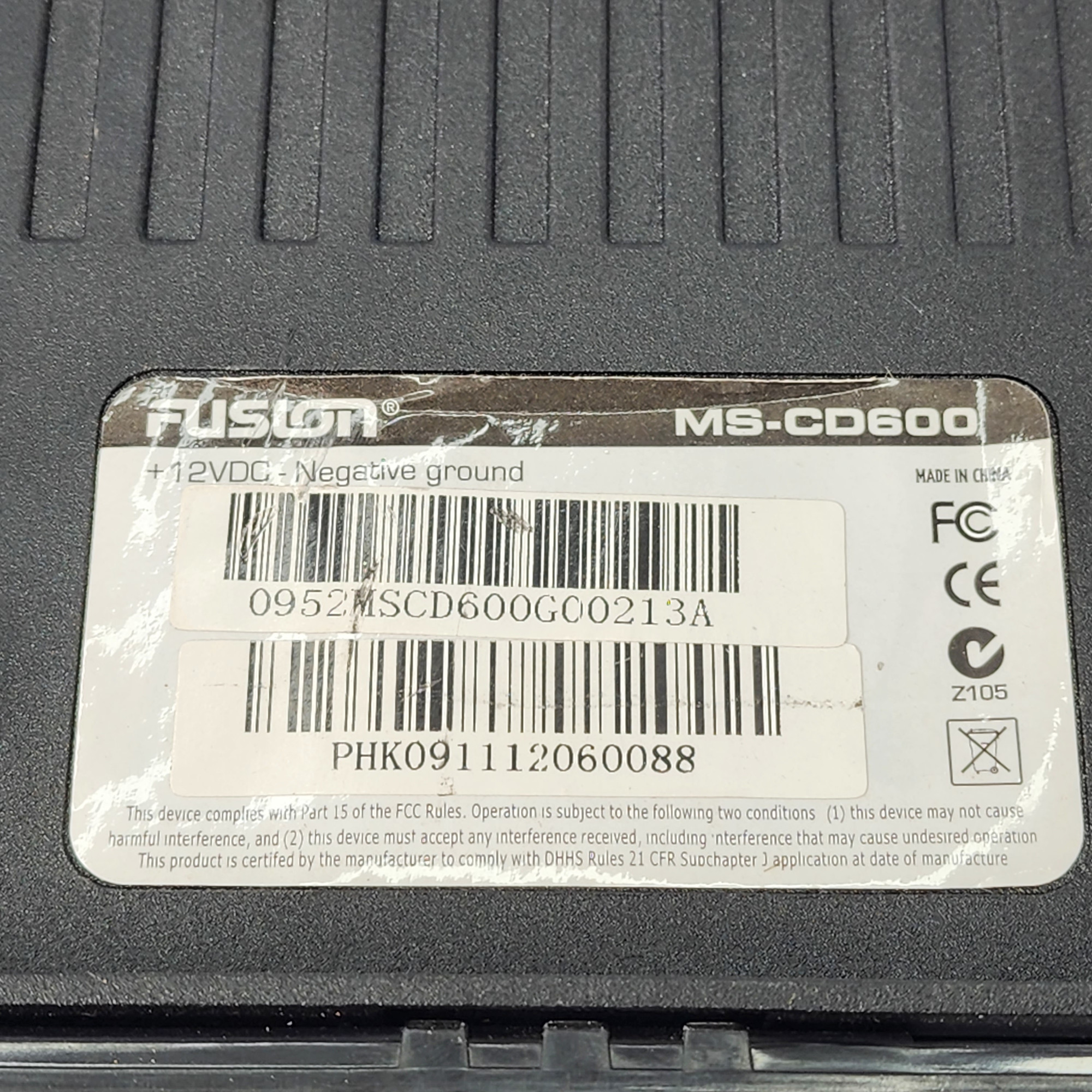 Fusion MS-CD600 - Marine AM/FM Sirius/XM CD Entertainment System ...