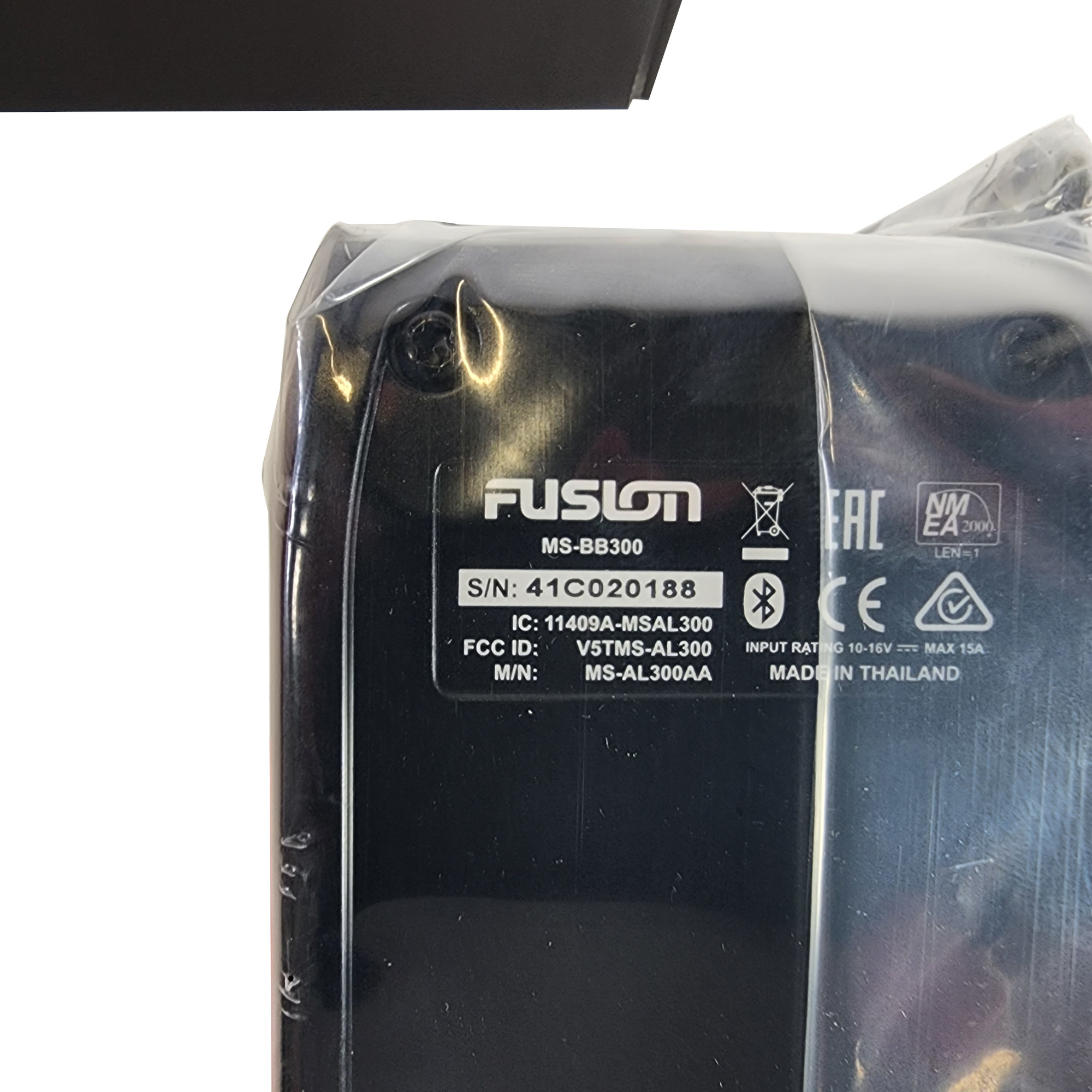 Fusion MS-BB300 Black Box Marine Stereo AM/FM Radio BT/SIRIUS Ready ...