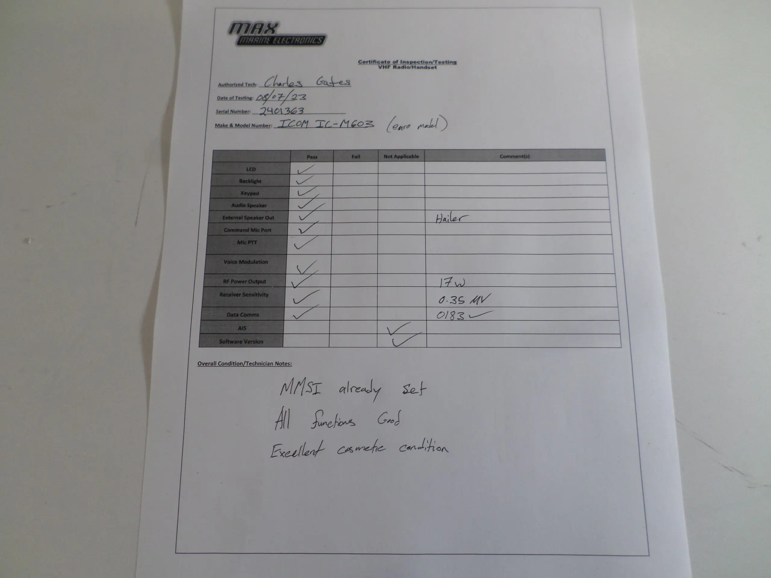 Icom IC-M603 DSC Marine VHF Transceiver - European Model - Max Marine ...