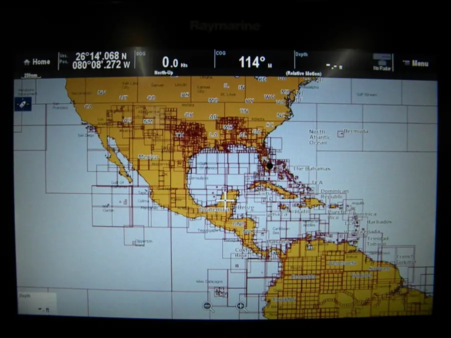 Navionics+ Caribbean & South America MicroSD Chart Card MSD/3XG-N+ 8GB ...