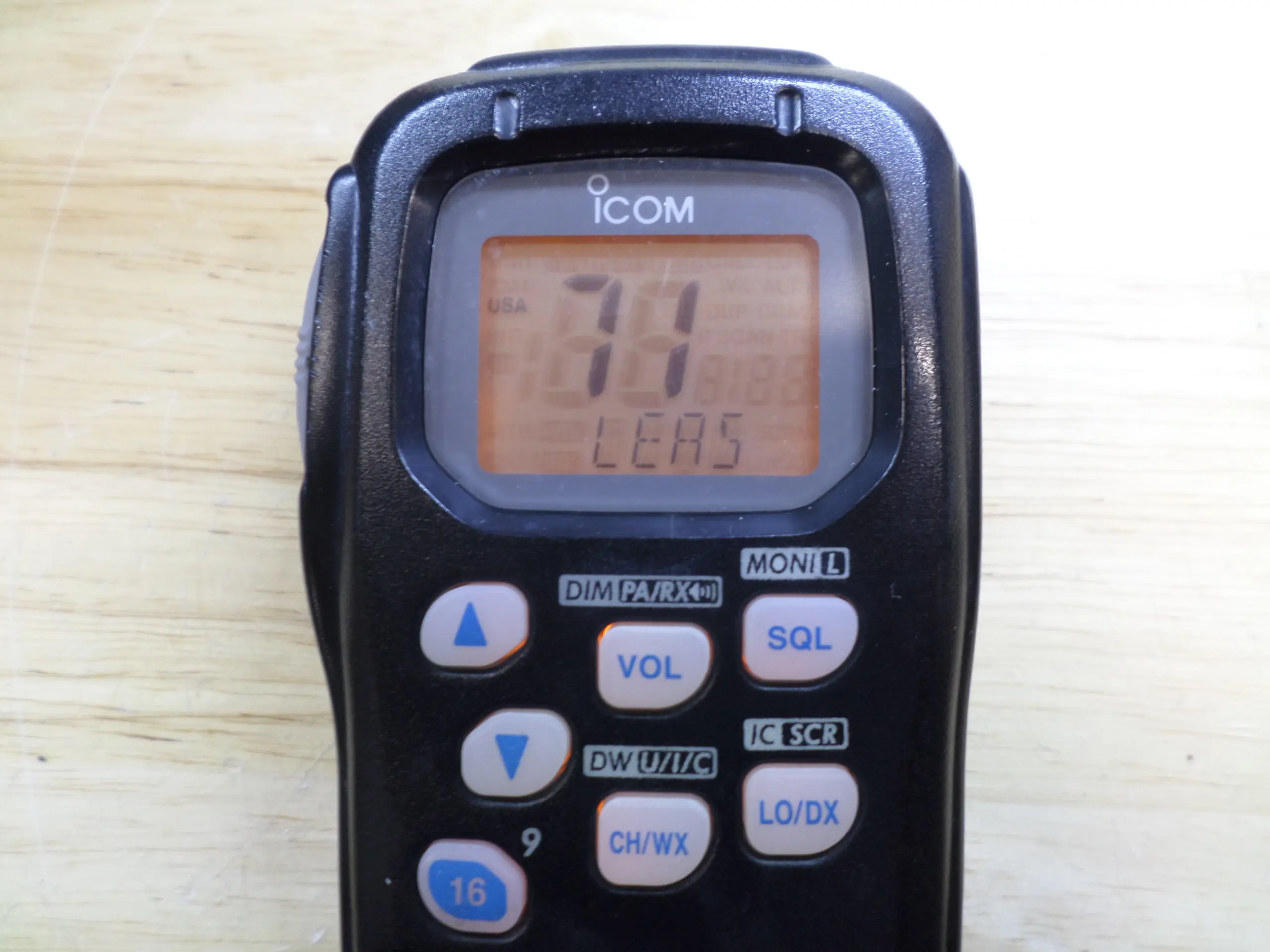 ICOM HM-157B Commandmic II Control Handset for IC-M504/604 VHFs ...