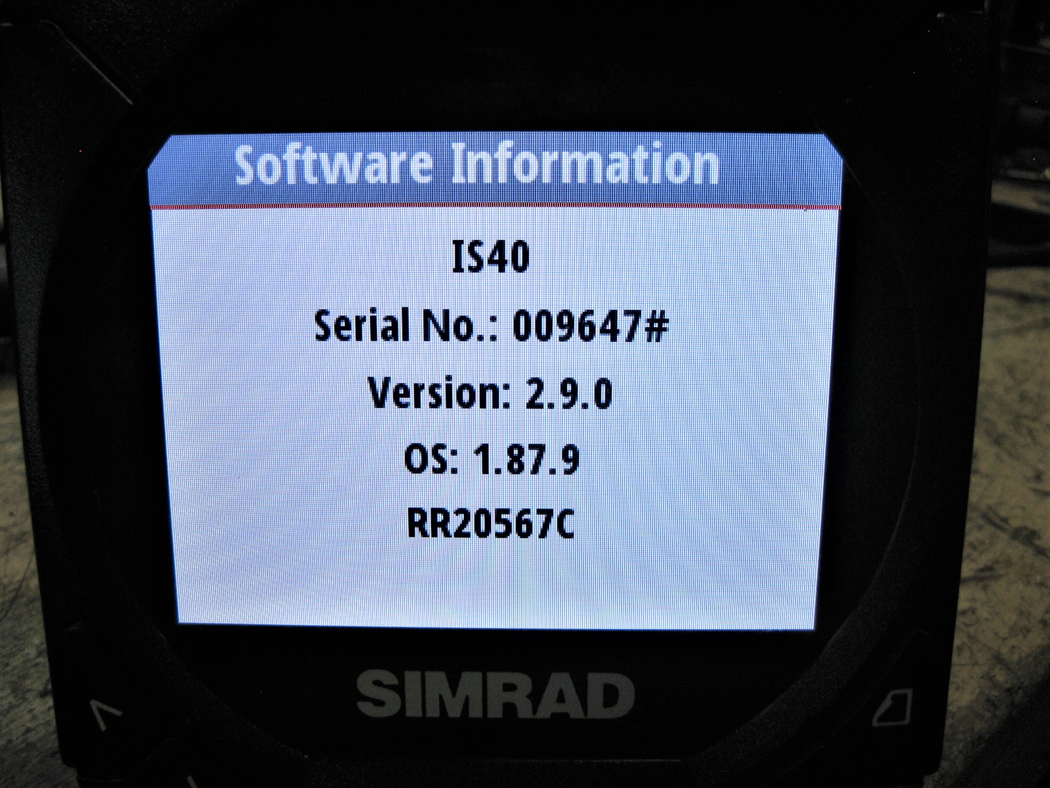 Simrad/Navico IS40 (B&G Triton) NMEA2000 Full Color Digital Instrument ...