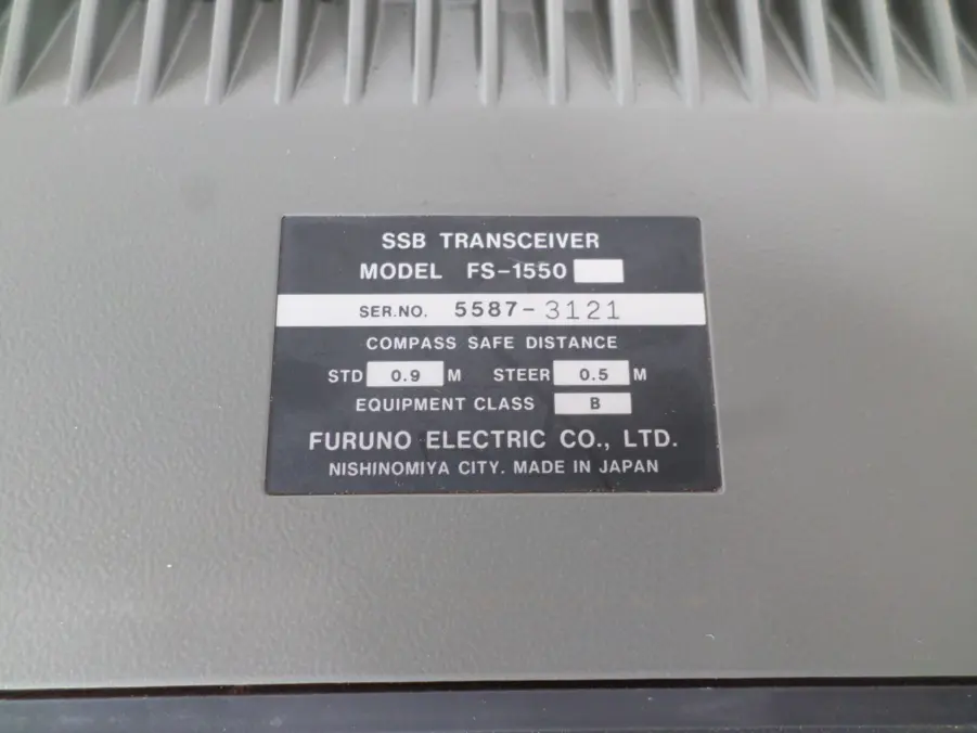 Furuno FS-1550 Single Sideband Radio with Handset, Manuals, and Tuner ...