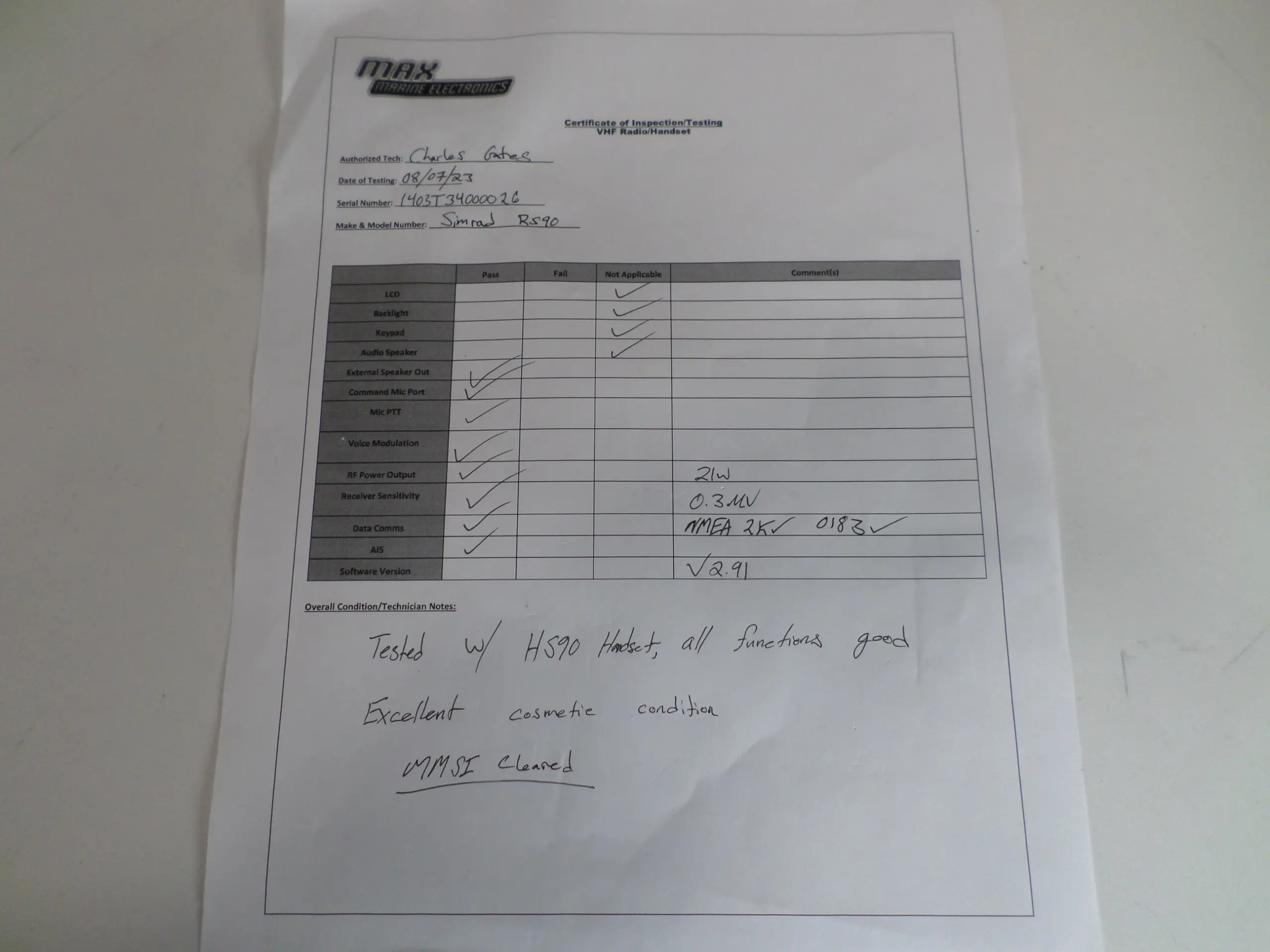 Simrad RS90 Black Box Marine VHF with AIS Receiver - Fully Tested - Max ...