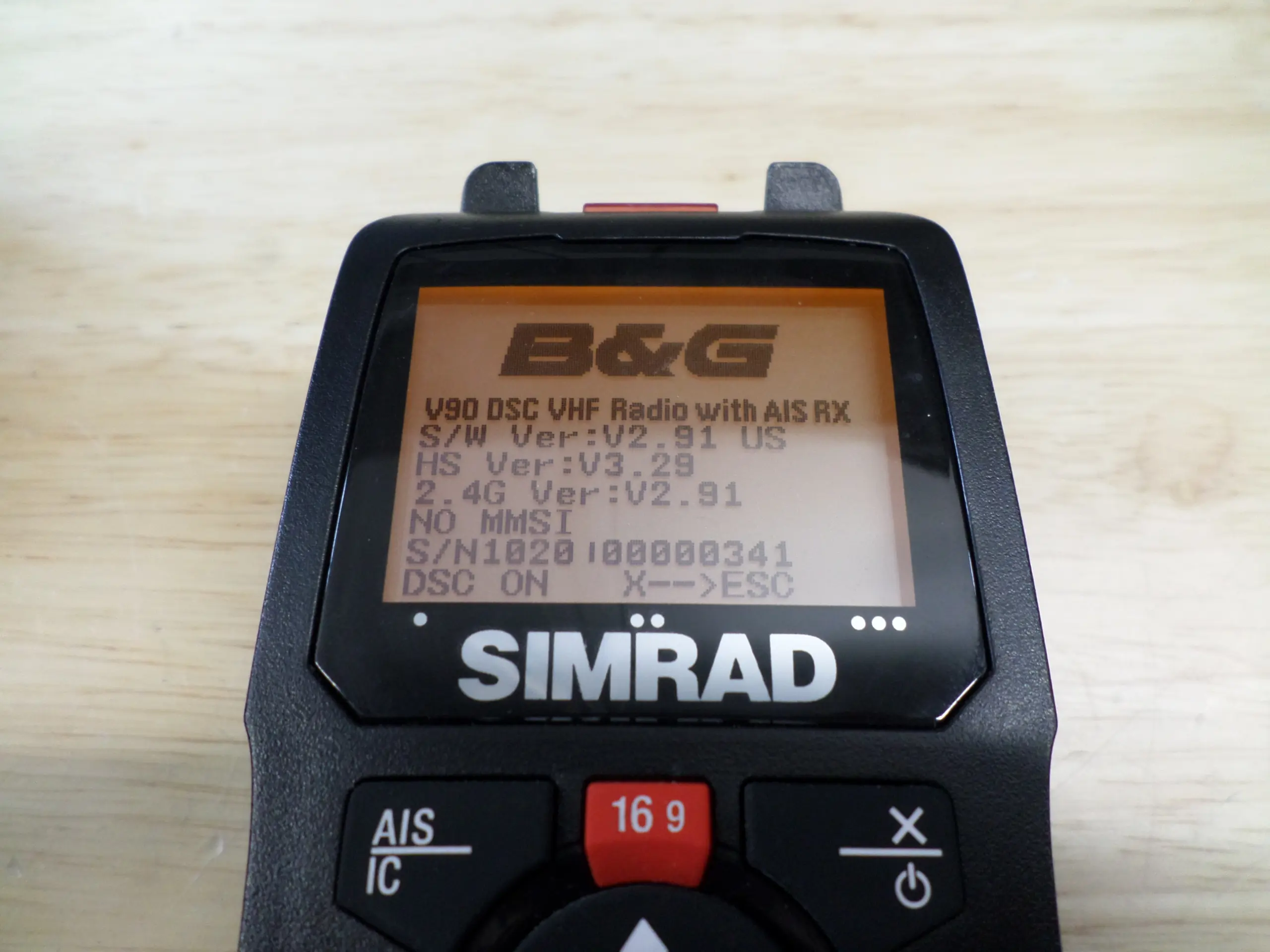 Simrad HS90 Handset for RS90 Marine VHF w/ New Cable - Max Marine ...