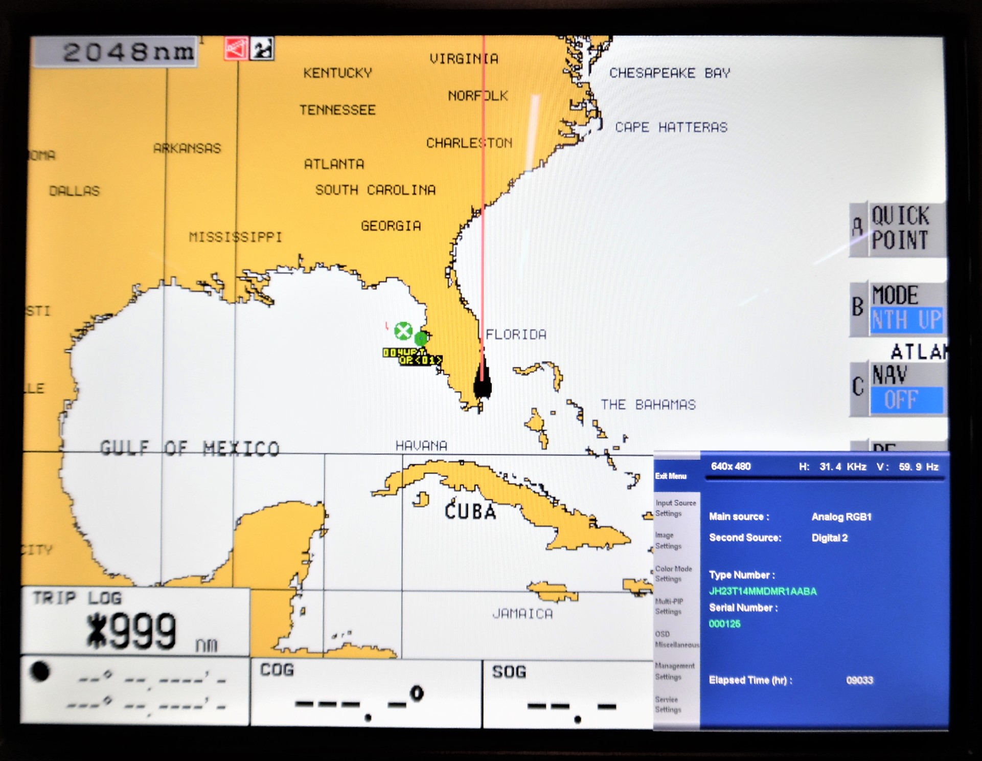 Hatteland JH 23T14 ~ 23.1" Marine Monitor w/Cables *Tested* - Max ...