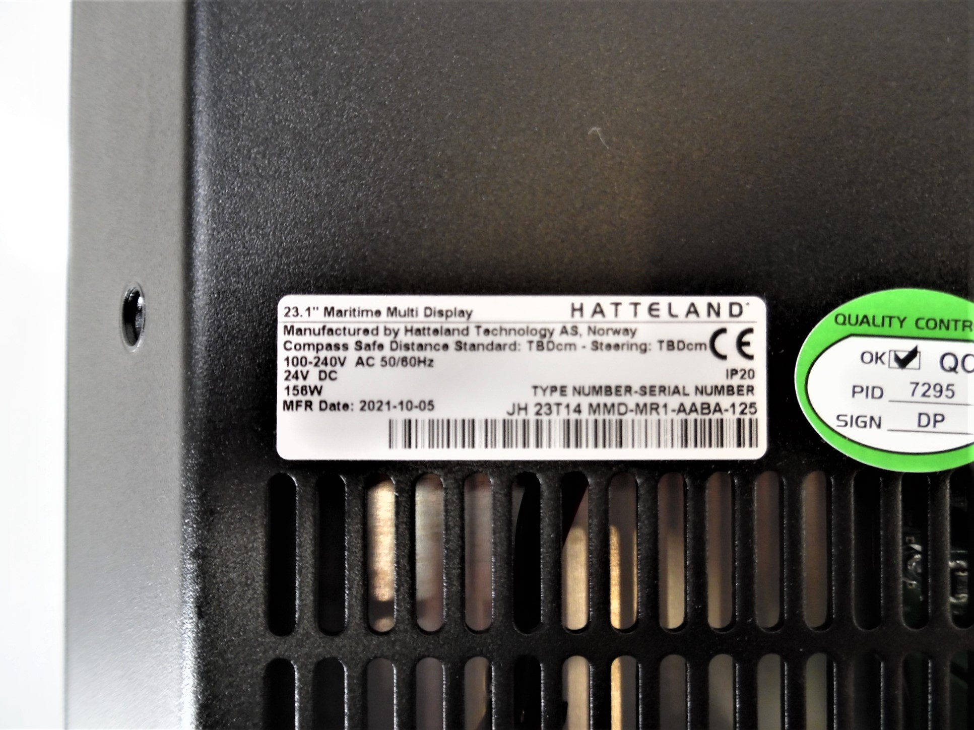 Hatteland JH 23T14 ~ 23.1" Marine Monitor w/Cables **Tested** - Max ...