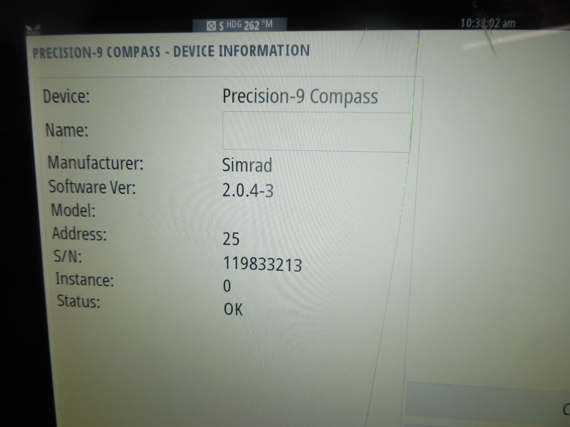 Simrad Precision 9 Compass W/Mounting Bracket Tested - Max Marine ...