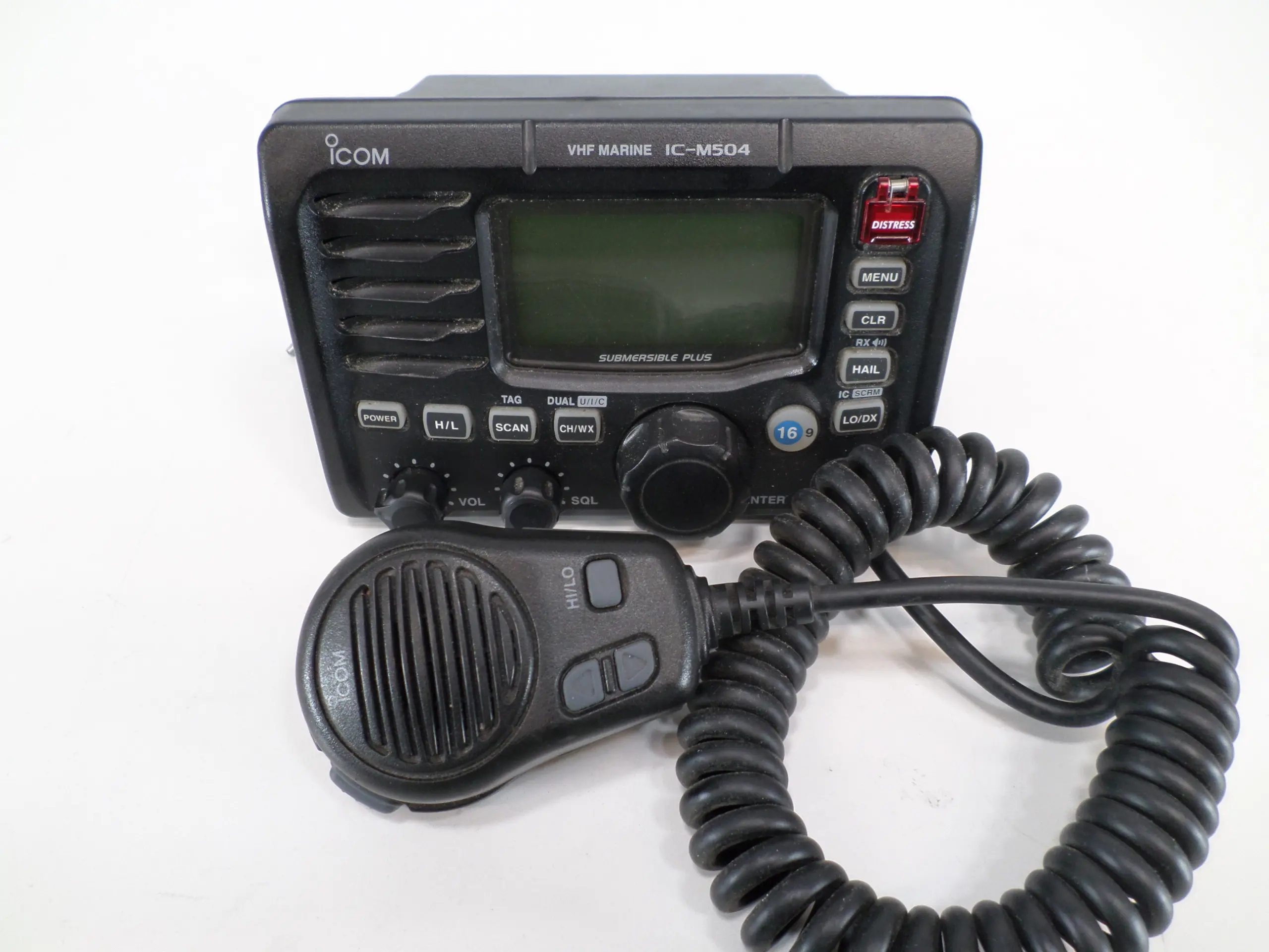ICOM IC-M504 Marine VHF Radio with Attached HM-126B Mic - Great ...