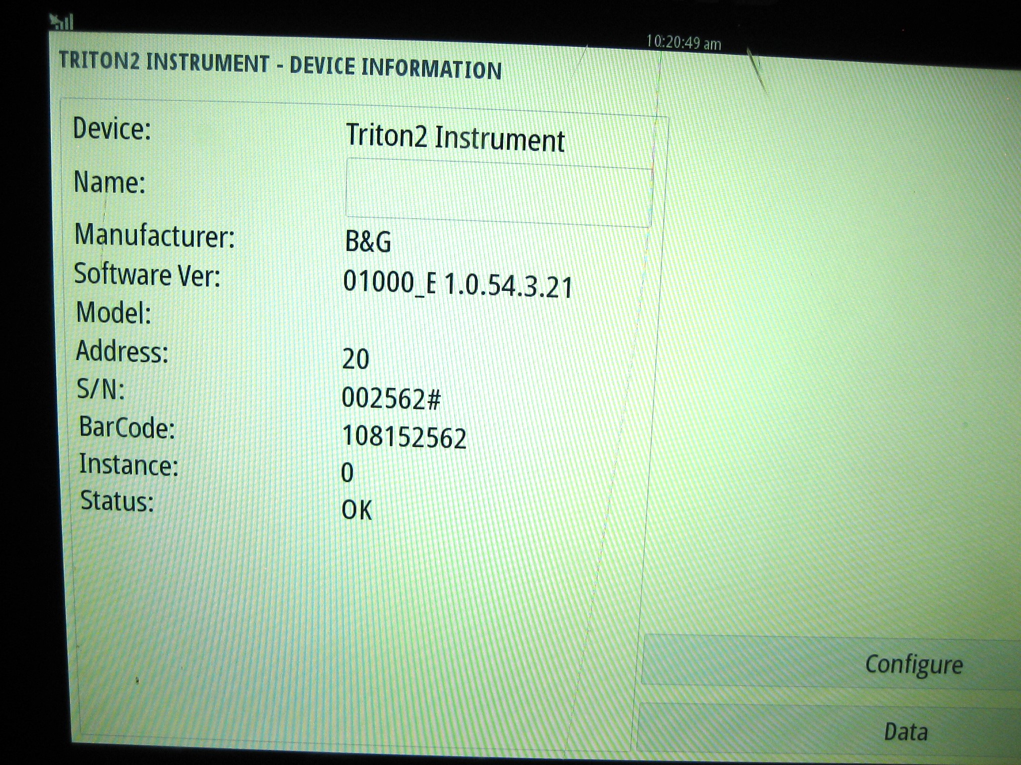 BandG Triton 2 Digital Display 000-13294-001 NMEA2000 Instrument! - Max ...