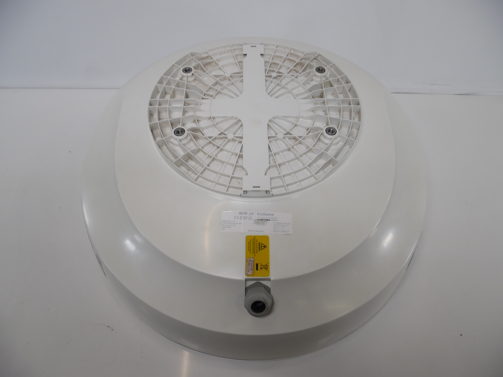 Raymarine RD424 4KW 24" Analog Radar Dome ONLY ~ E52067 Replaces M92652 ...