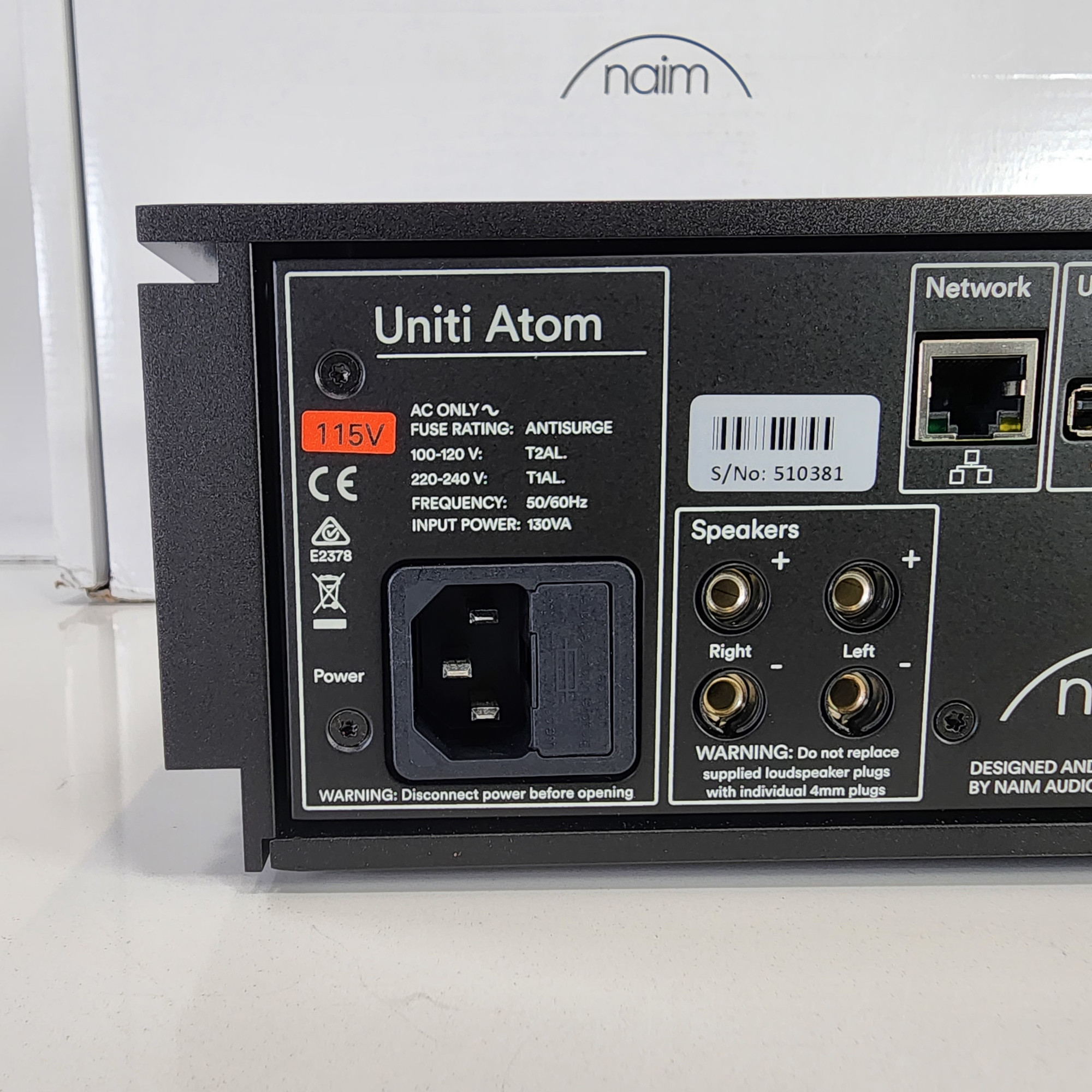Naim Uniti Atom Stereo Integrated Amplifier and Streaming Device - 00 ...
