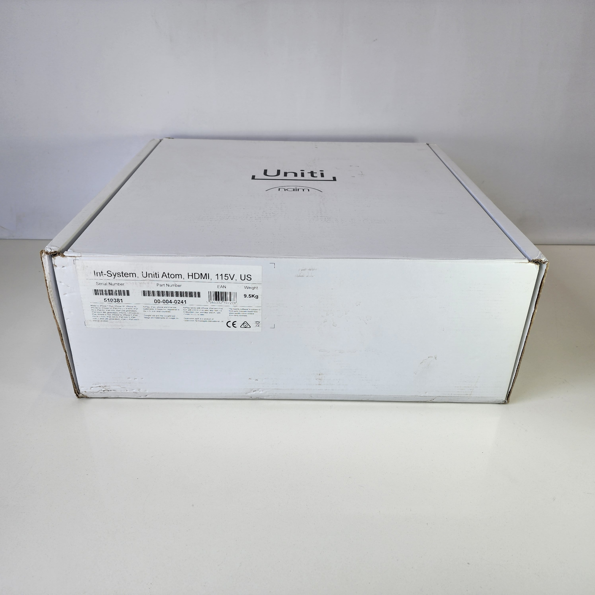 Naim Uniti Atom Stereo Integrated Amplifier and Streaming Device - 00 ...