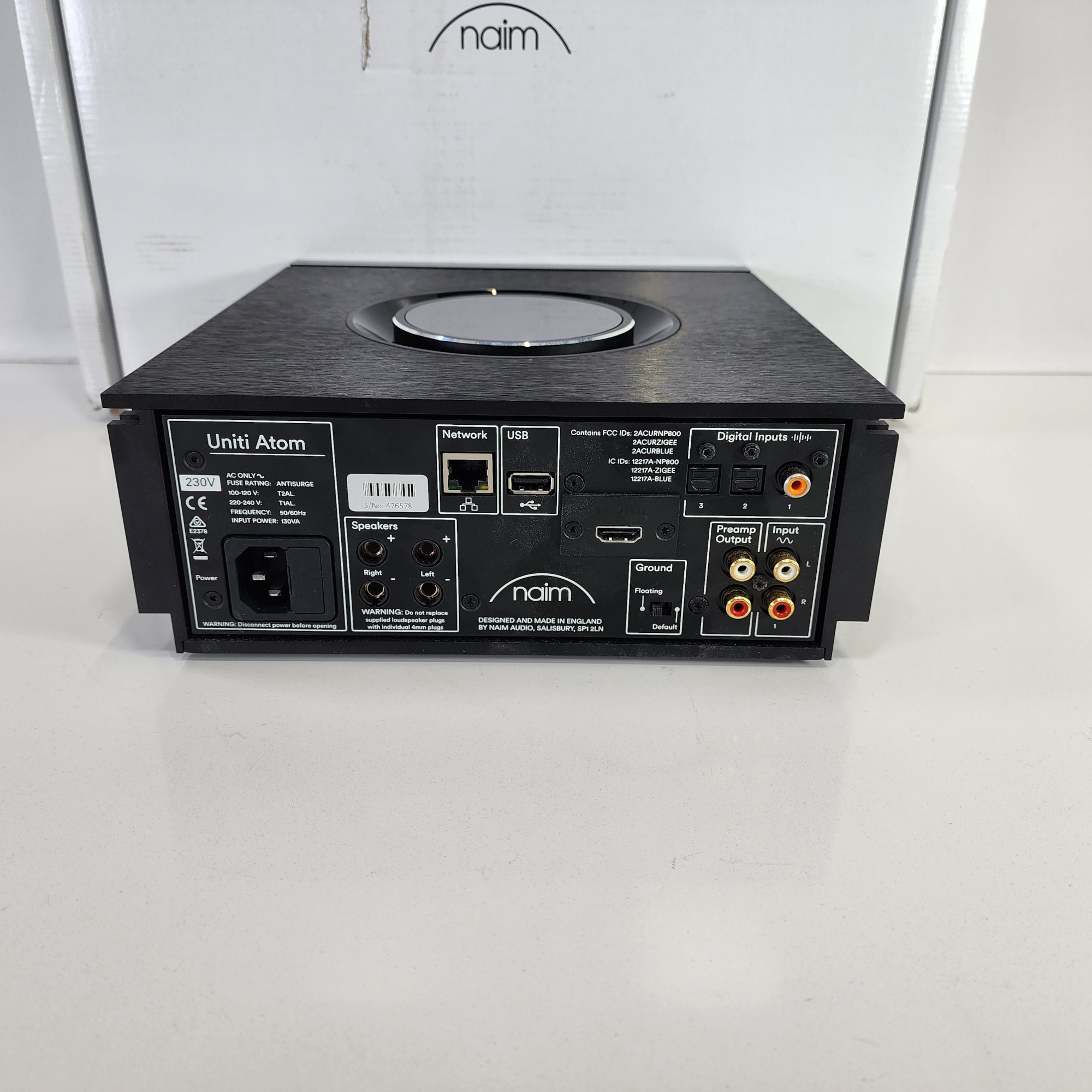 Naim Uniti Atom Stereo Integrated Amplifier and Streaming Device ...