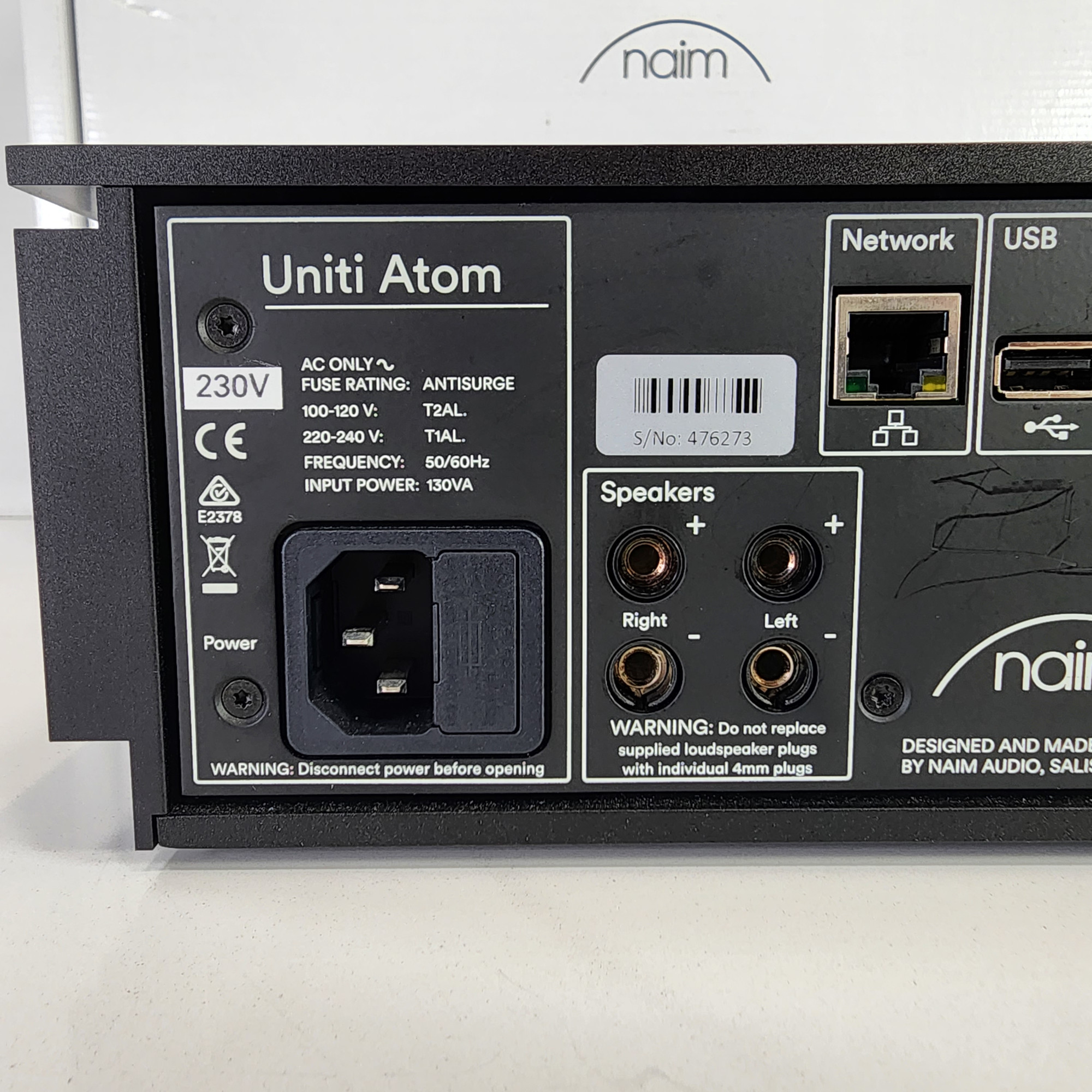 Naim Uniti Atom Stereo Integrated Amplifier and Streaming Device - 00 ...