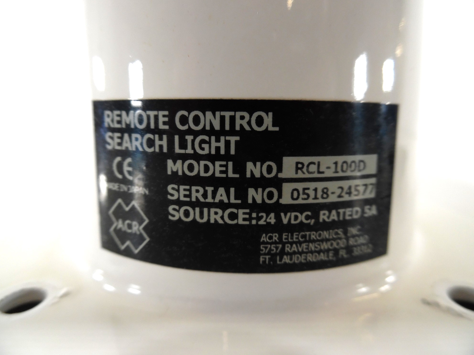ACR RCL-100D Remote Control Search Light (TESTED GOOD) (24V ONLY) NEW ...