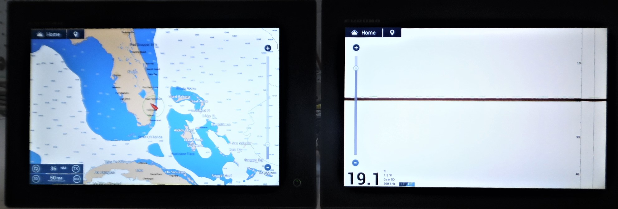 Furuno - Dual TZTL12F DRS6AX Radar/Chartplotter Touchscreen System ...