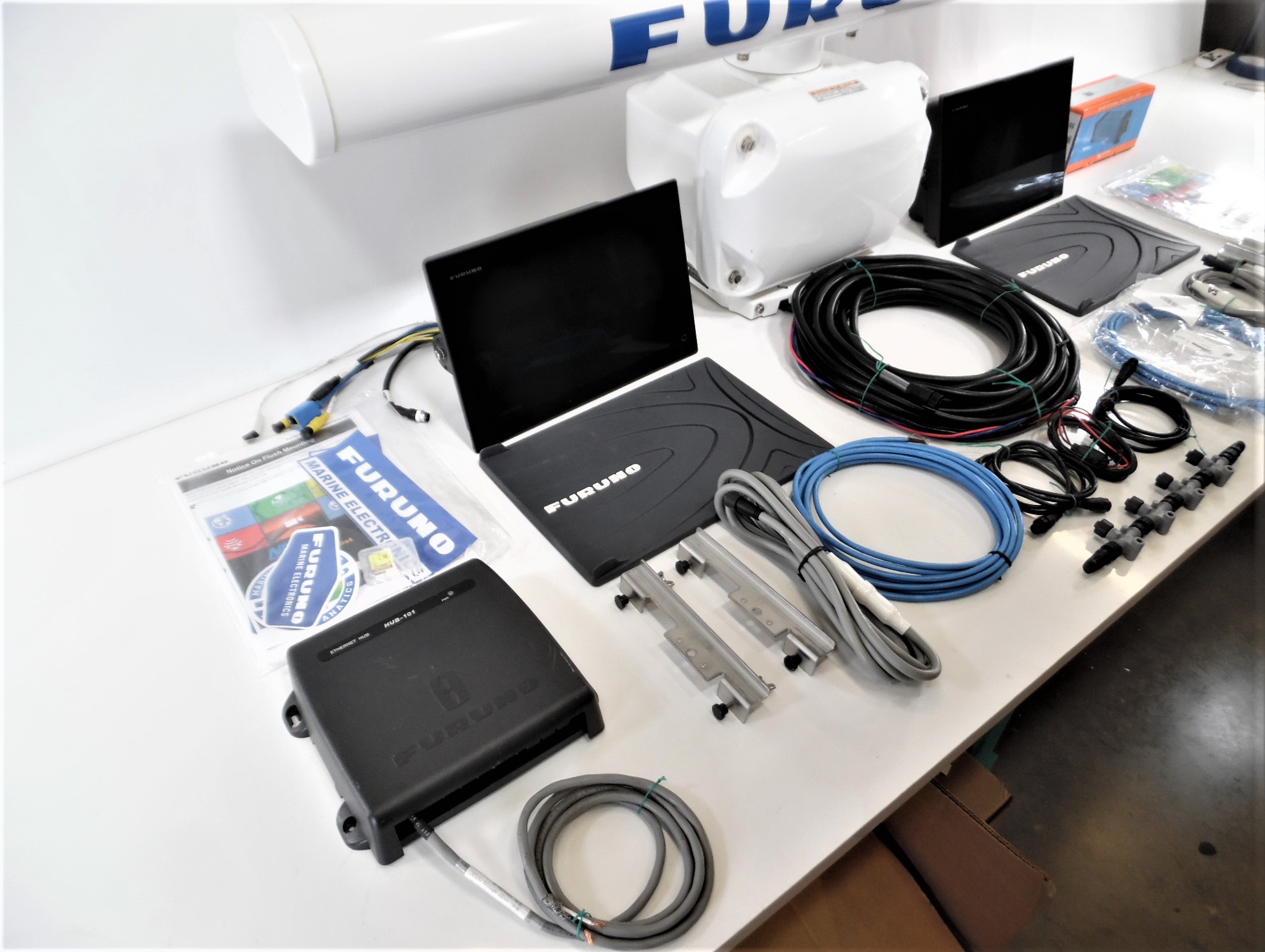 Furuno - Dual TZTL12F DRS6AX Radar/Chartplotter Touchscreen System ...