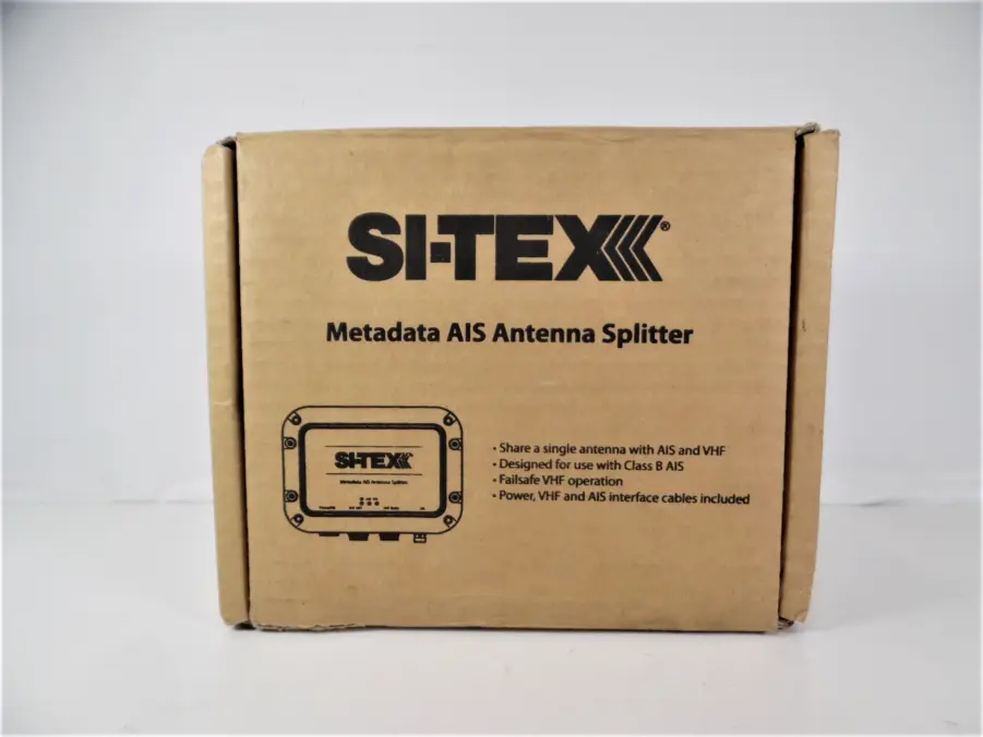 SI-TEX - NEW OPEN BOX - MDA-3 Metadata Zero Loss AIS Antenna Splitter F/ Class B AIS - Max ...