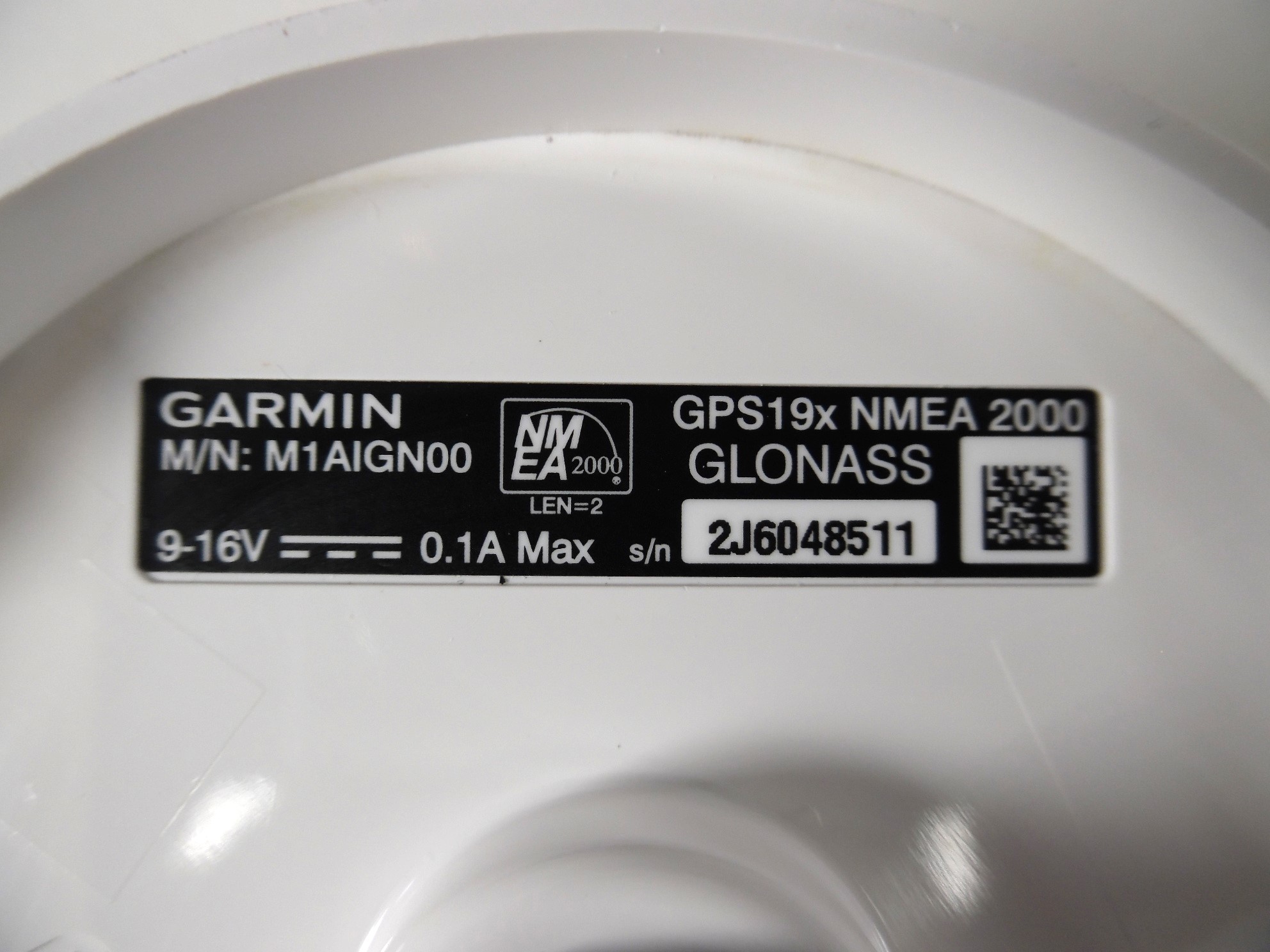 Garmin GPS-19X NMEA2000 GPS Antenna -TESTED Good- W /9.7 M Drop Cable ...