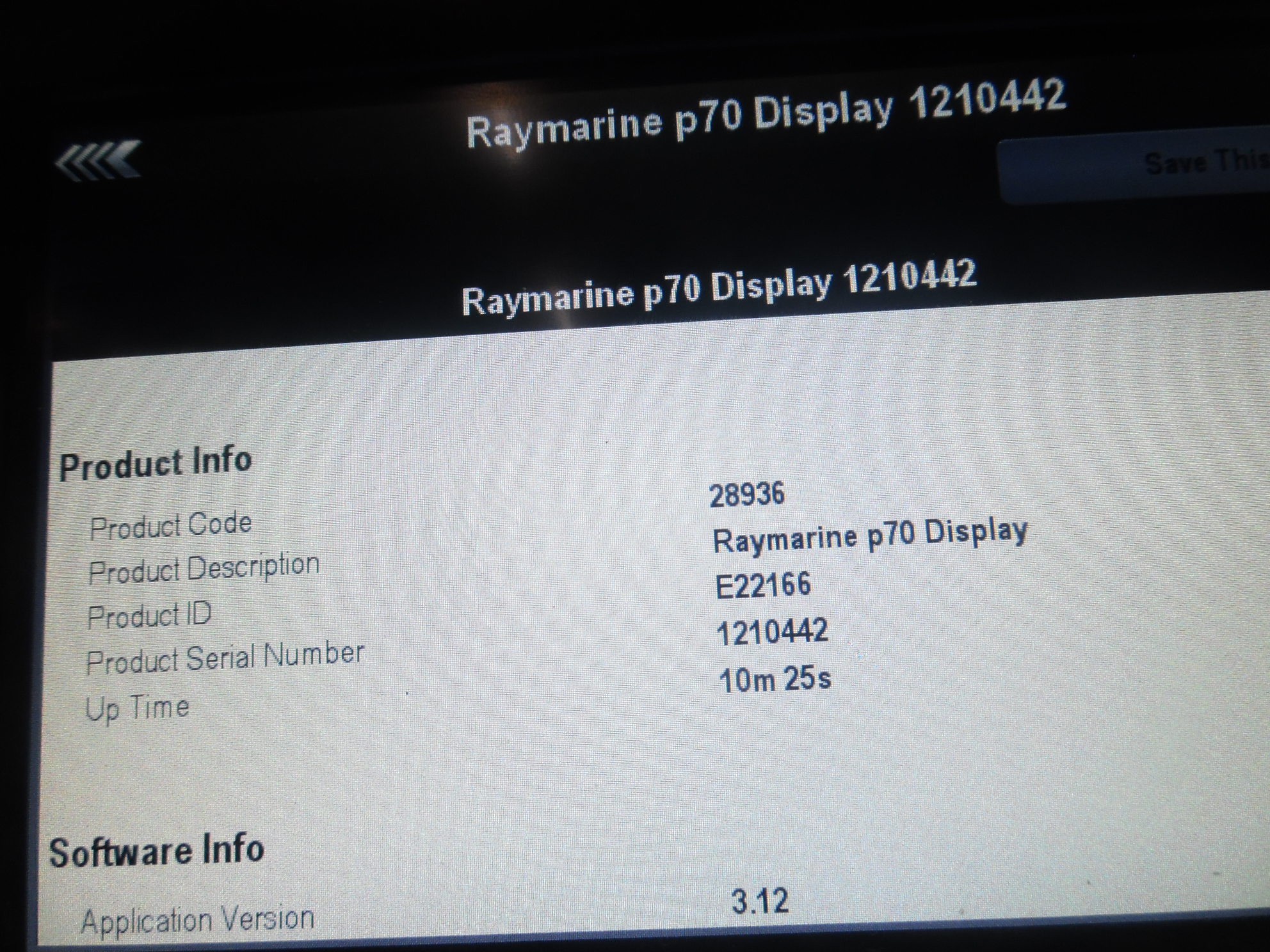 Raymarine P70 Color Seatalk NG Autopilot Display E22166 - Max Marine ...