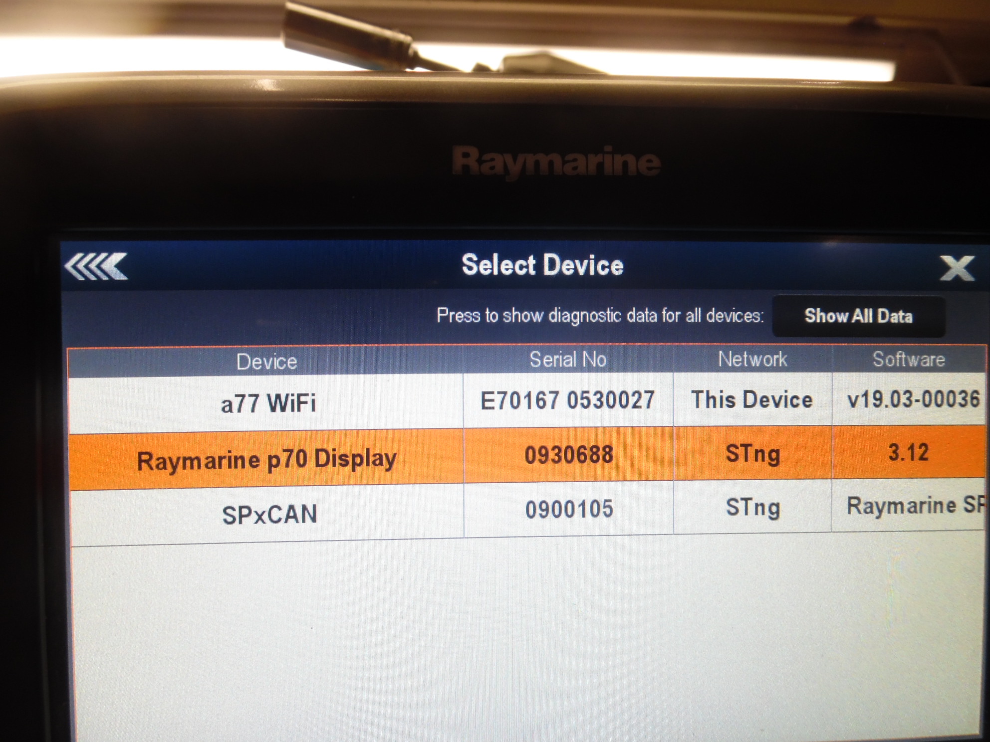 Raymarine/P70 Color Seatalk NG Autopilot Display E22166 - Max Marine ...
