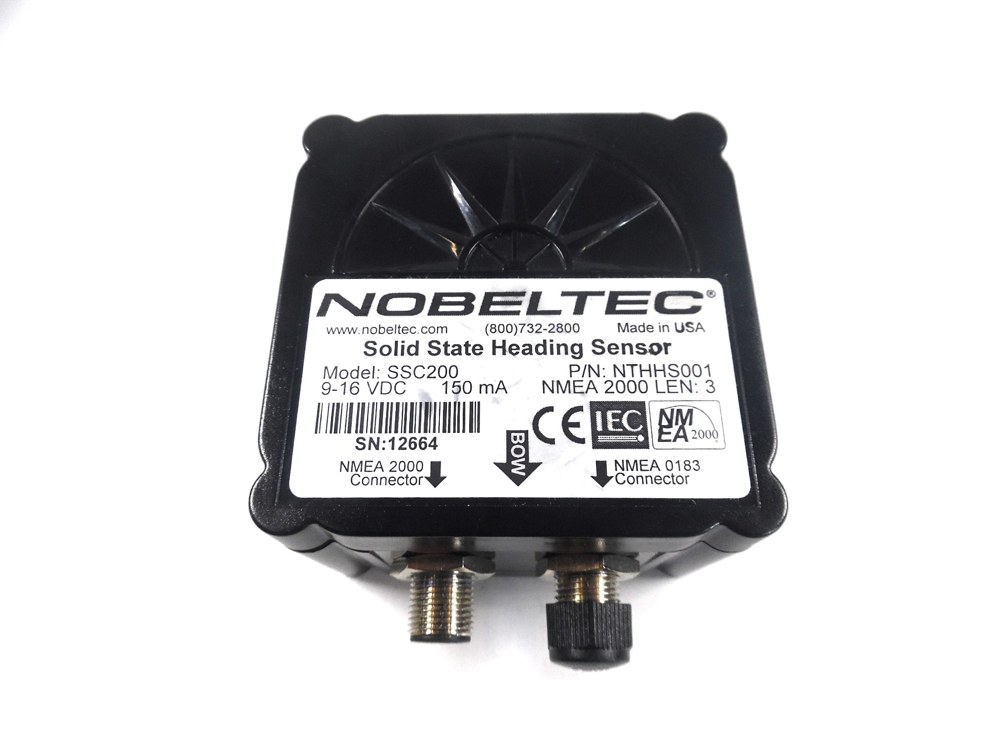 Nobeltec SSC200 Solid State Compass NMEA2000 0183 Heading Sensor - Max ...