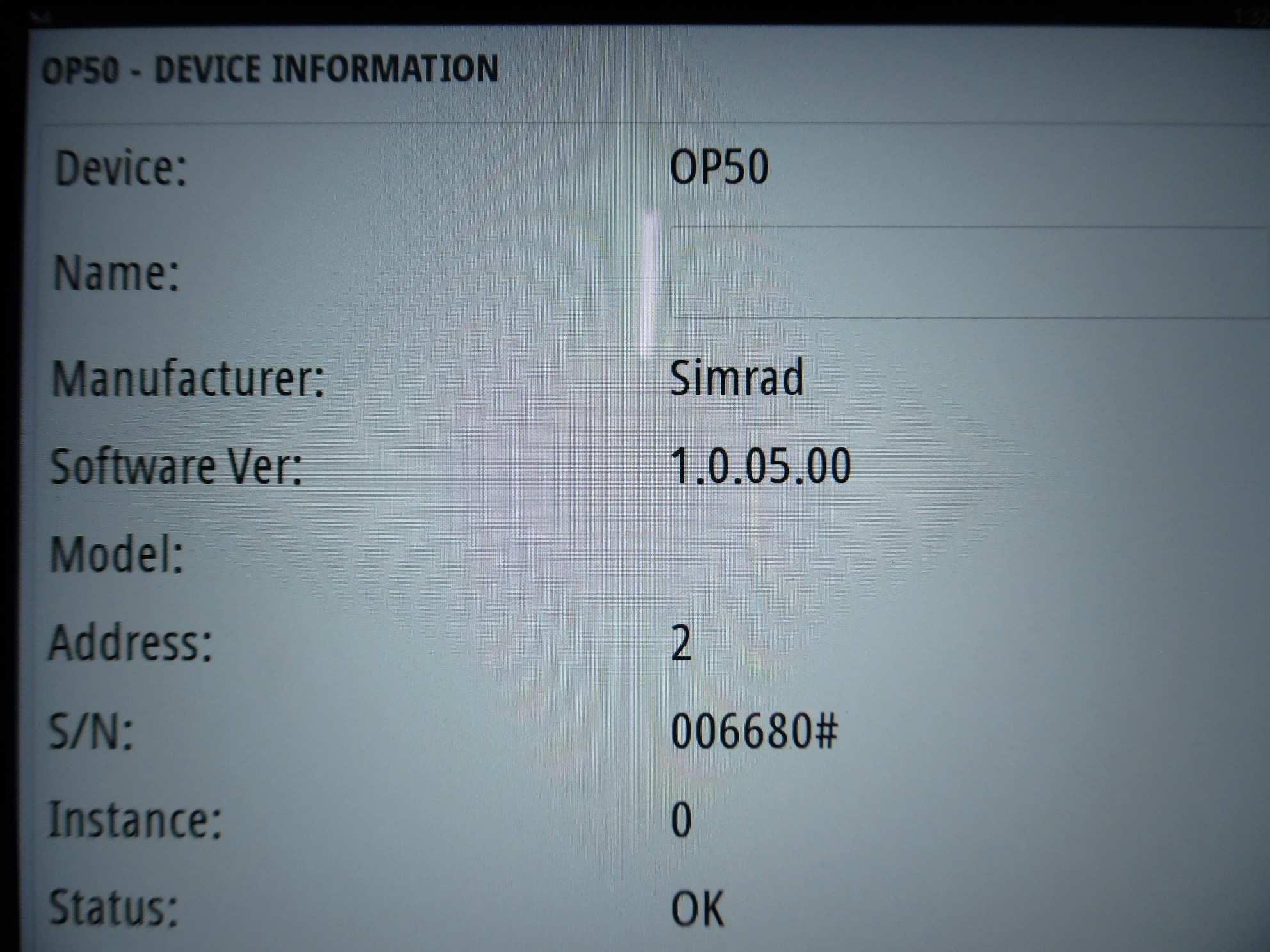 Simrad OP50 Remote Portrait 000-12364-001 (USED) In Good Condition - Max Marine Electronics