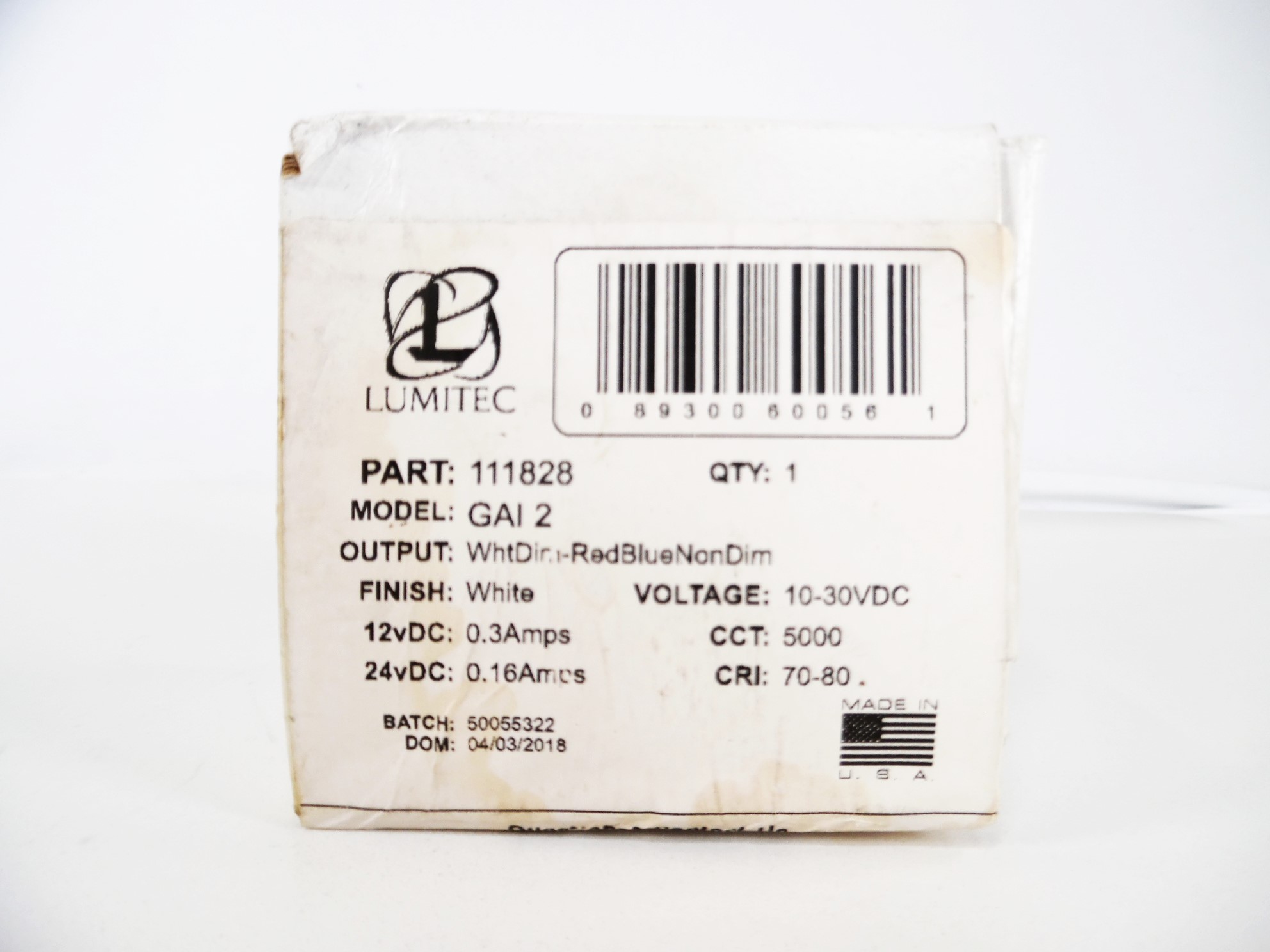 Lumitec GAI 2 LED Positionable Light~White Finish~10-30VDC *NEW OLD ...