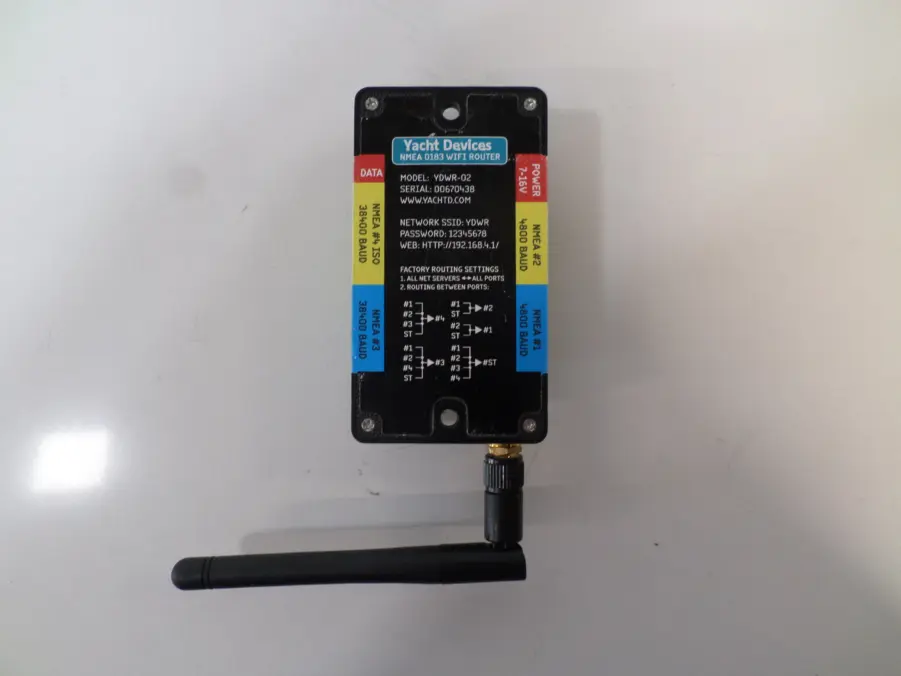 Yacht Devices NMEA 0183 Wifi Router Model YDWR-02 - Max Marine Electronics