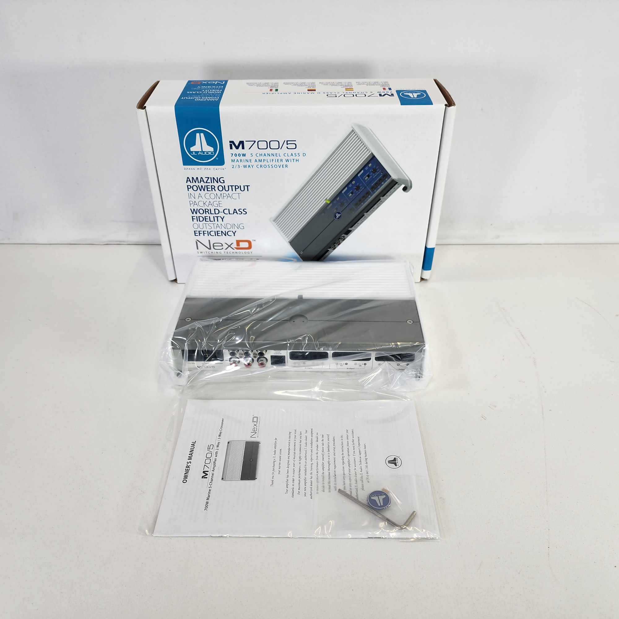 JL Audio M700/5 5-Ch Class D Marine System Amplifier 700W - New Open ...