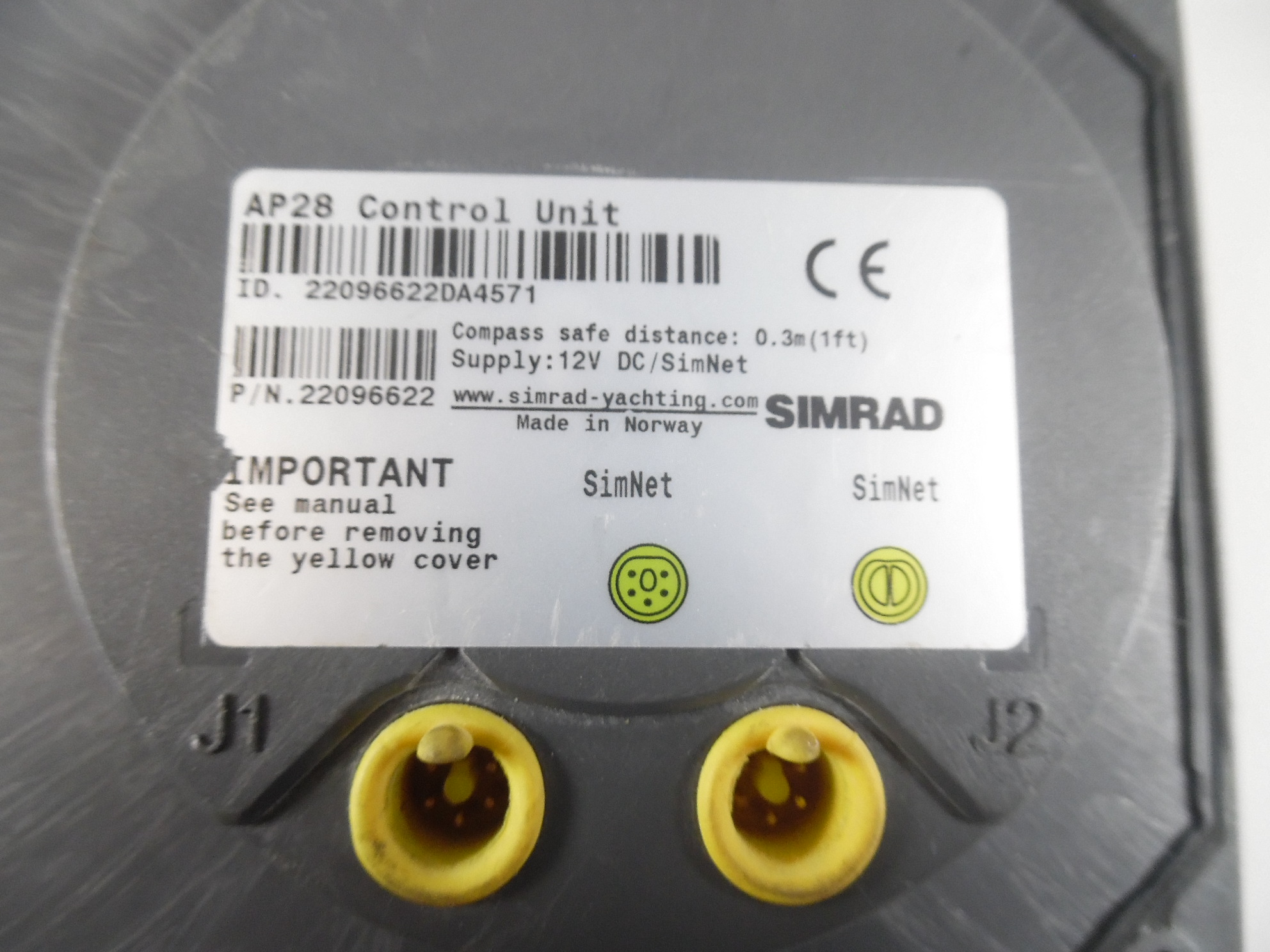 Simrad AP28 Autopilot Control Head 22096622 - Max Marine Electronics