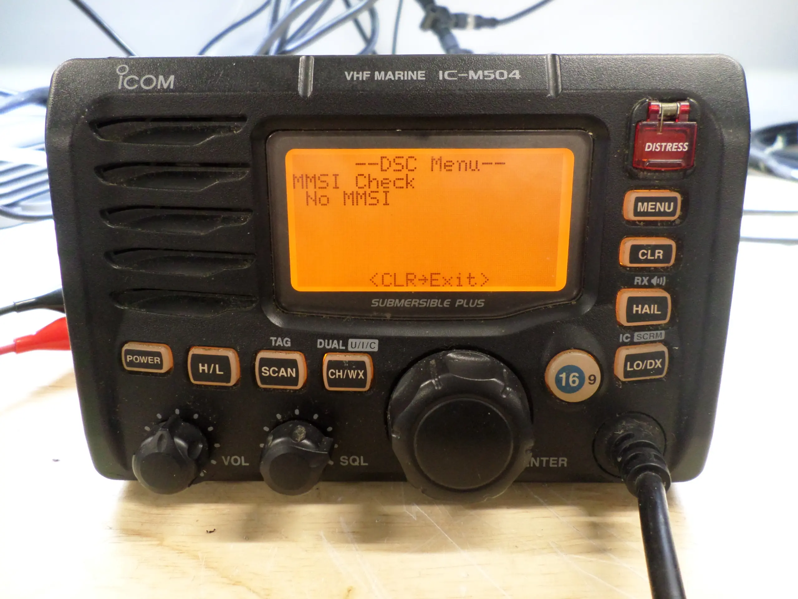 ICOM IC-M504 Marine VHF Radio with Attached HM-126B Mic - Good ...