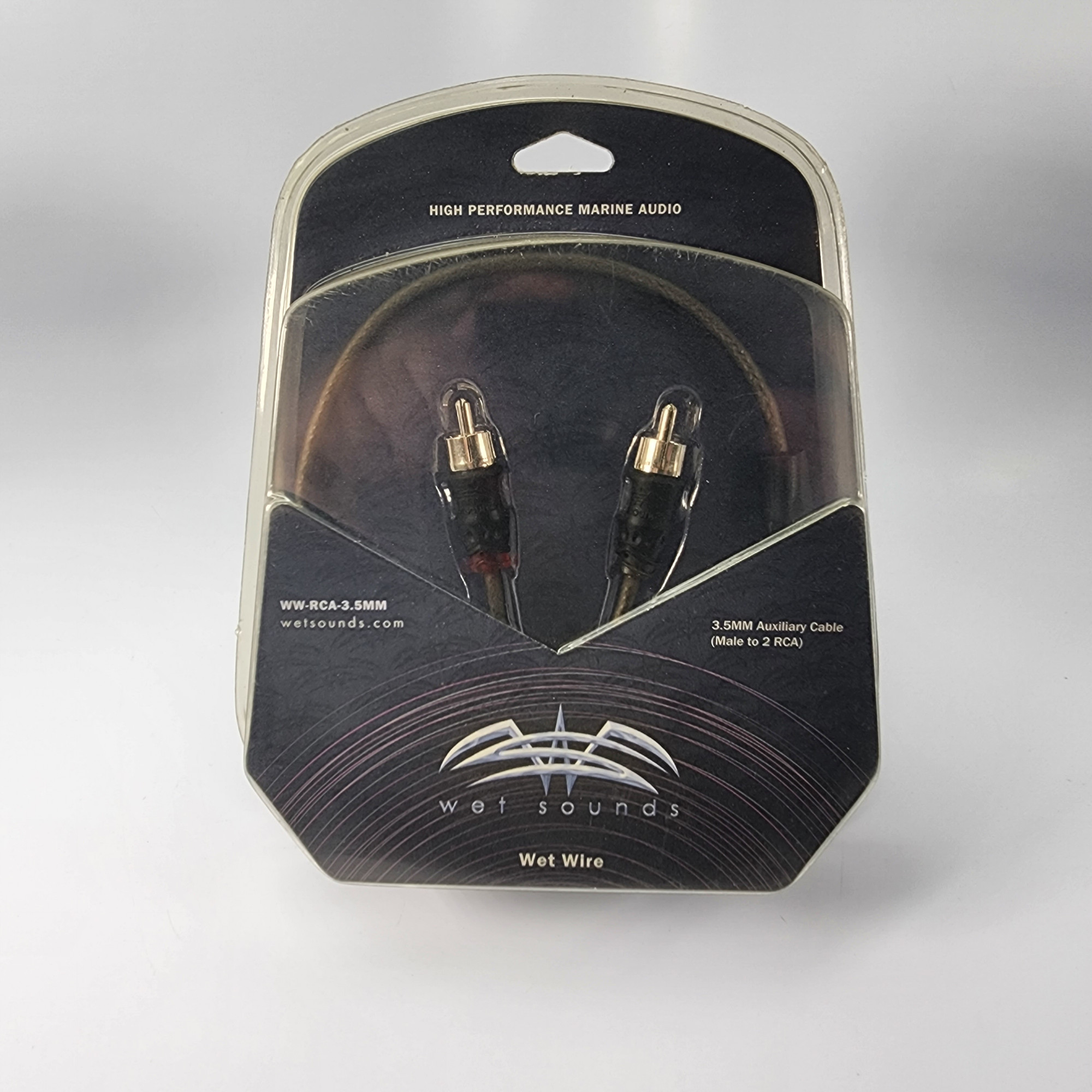 Wet Sounds WW-RCA-3.5mm 2-ft RCA to 3.5MM Quad Shielded RCA Adapter ...