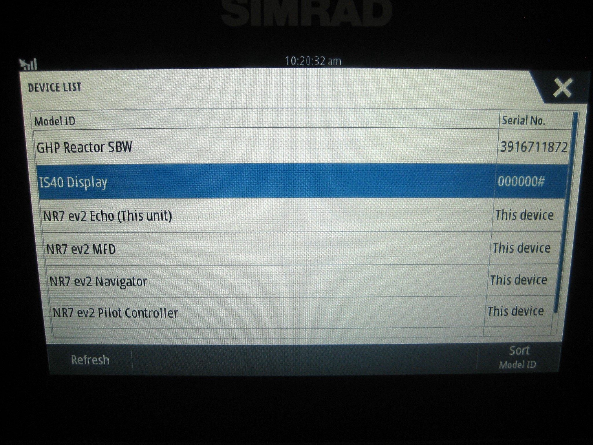 Simrad-IS40 NMEA2000 Instrument Data Display - Max Marine Electronics
