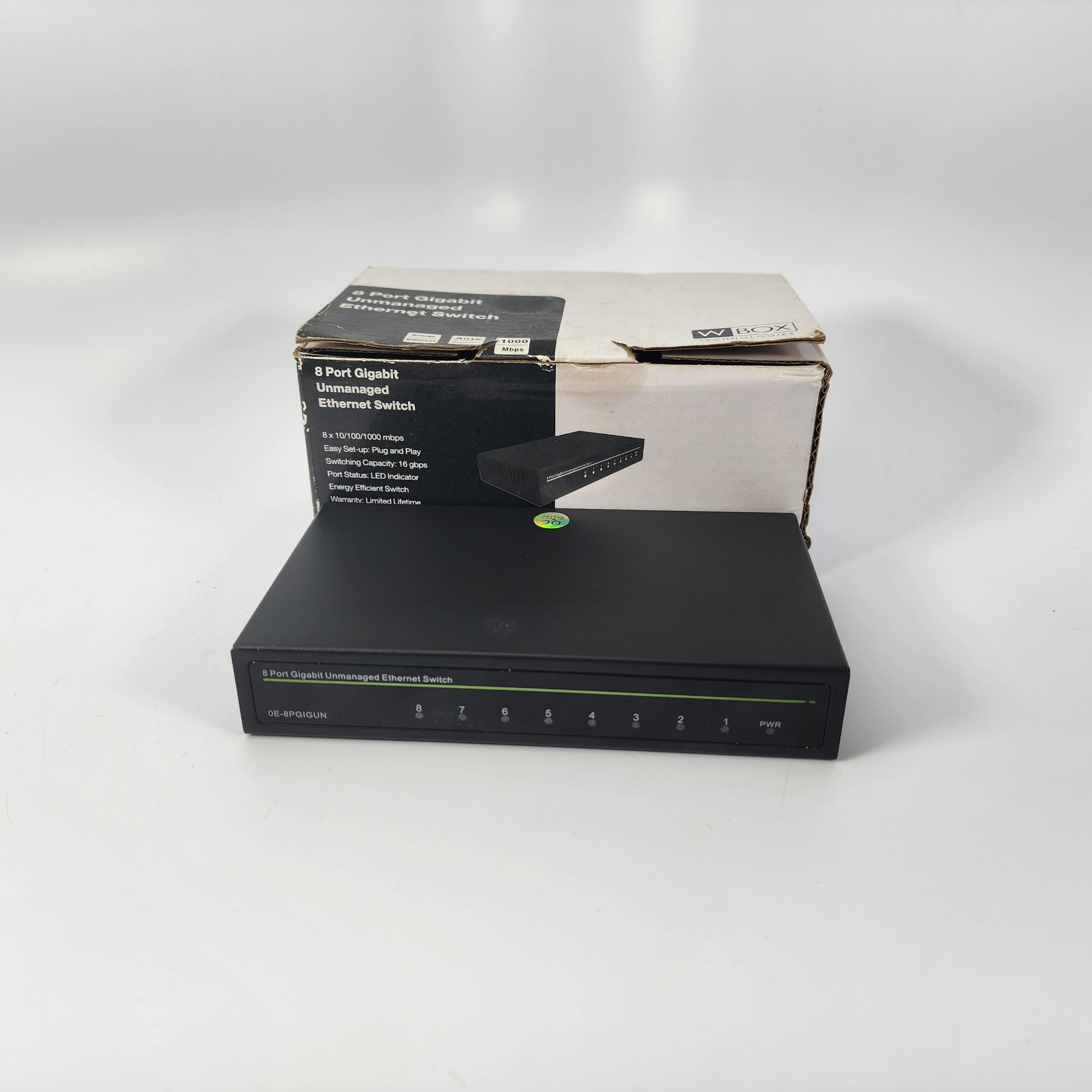 W Box 8-Port Gigabit Unmanaged Ethernet Switch - 0E-8PGIGUN - New Old ...