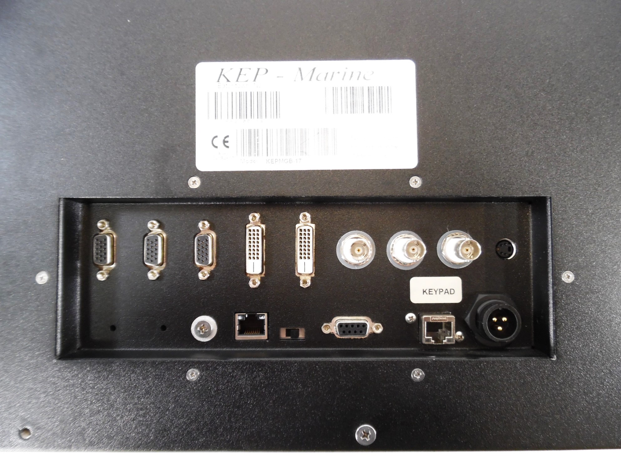 KEP Marine KEPMGB-17 Glass Bridge Monitor w/Cables, Keypad, Brackets ...