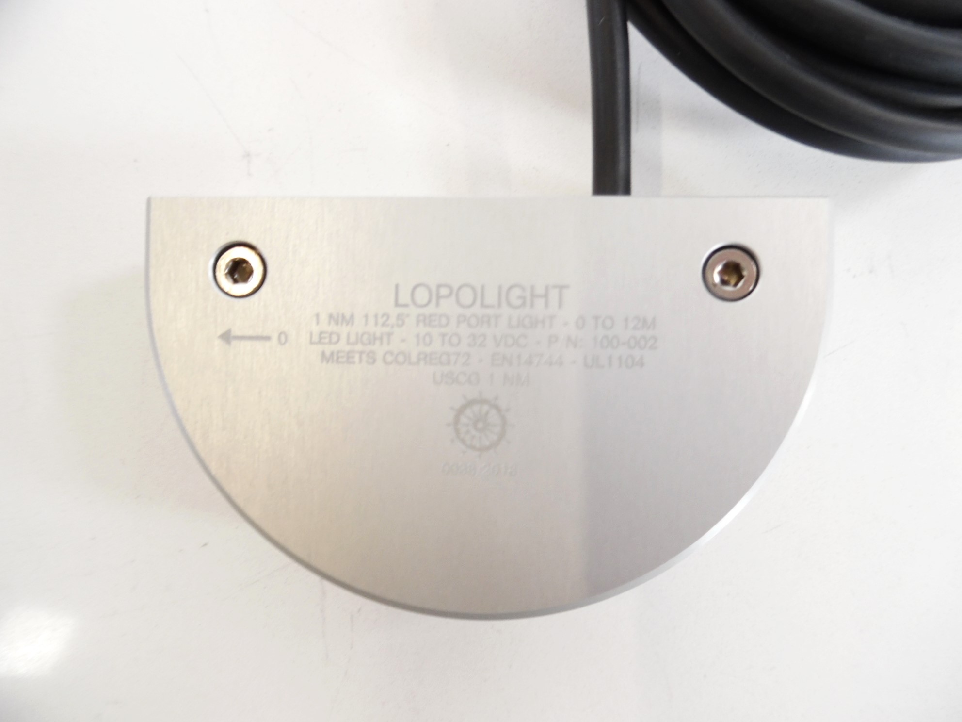Lopolight 100-002 10-32VDC 1 NM 112.5° Red Port Light *NEW OPEN BOX ...