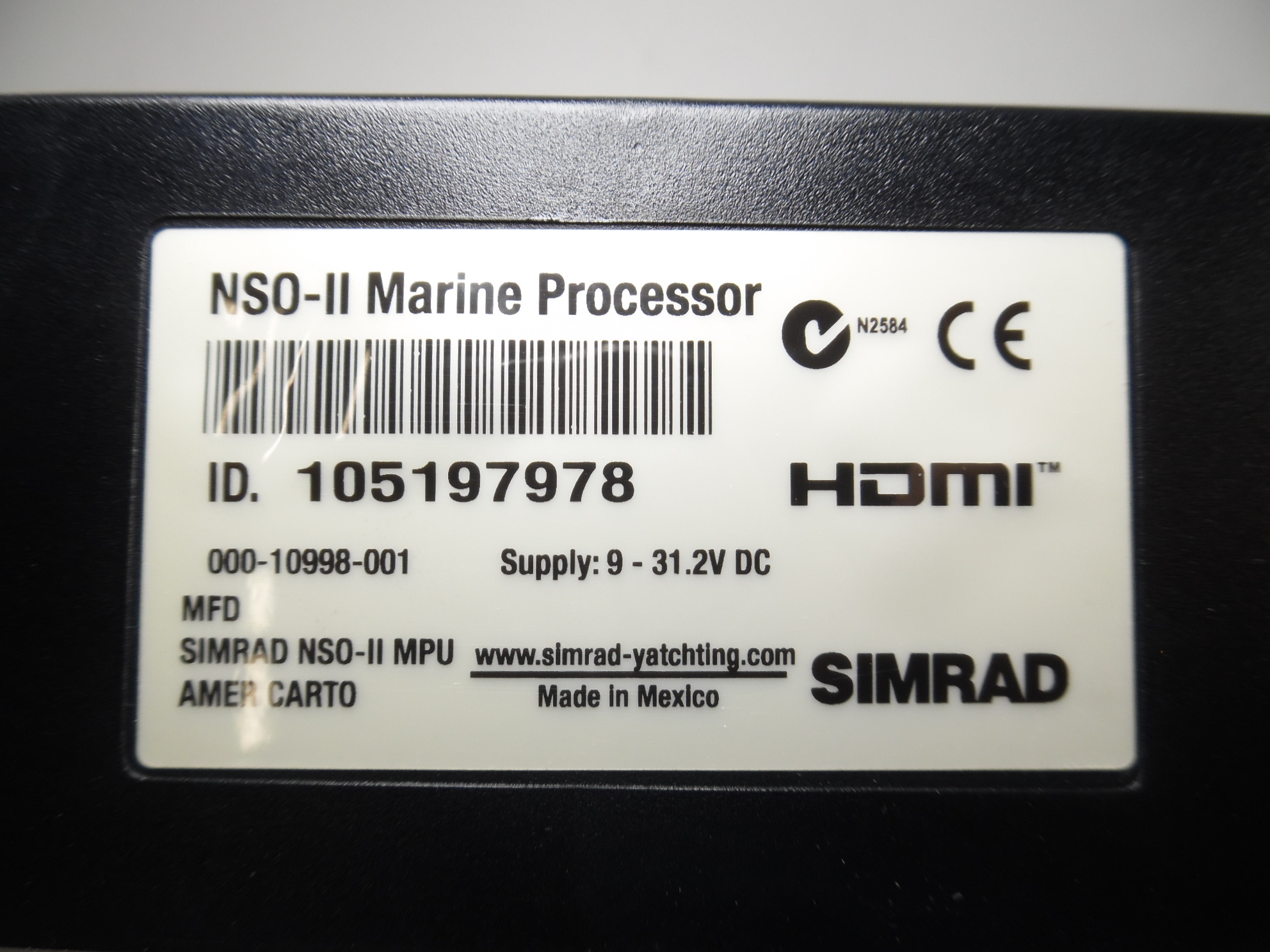 Simrad NSO EVO2 NSO-II Multi-Function Display Processor -TESTED WORKING ...