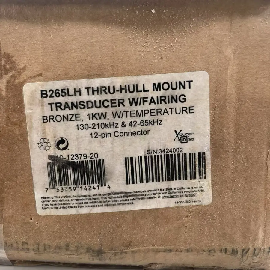 Airmar B265LH 1kw CHIRP Low High Thru Hull Transducer with 12-pin ...