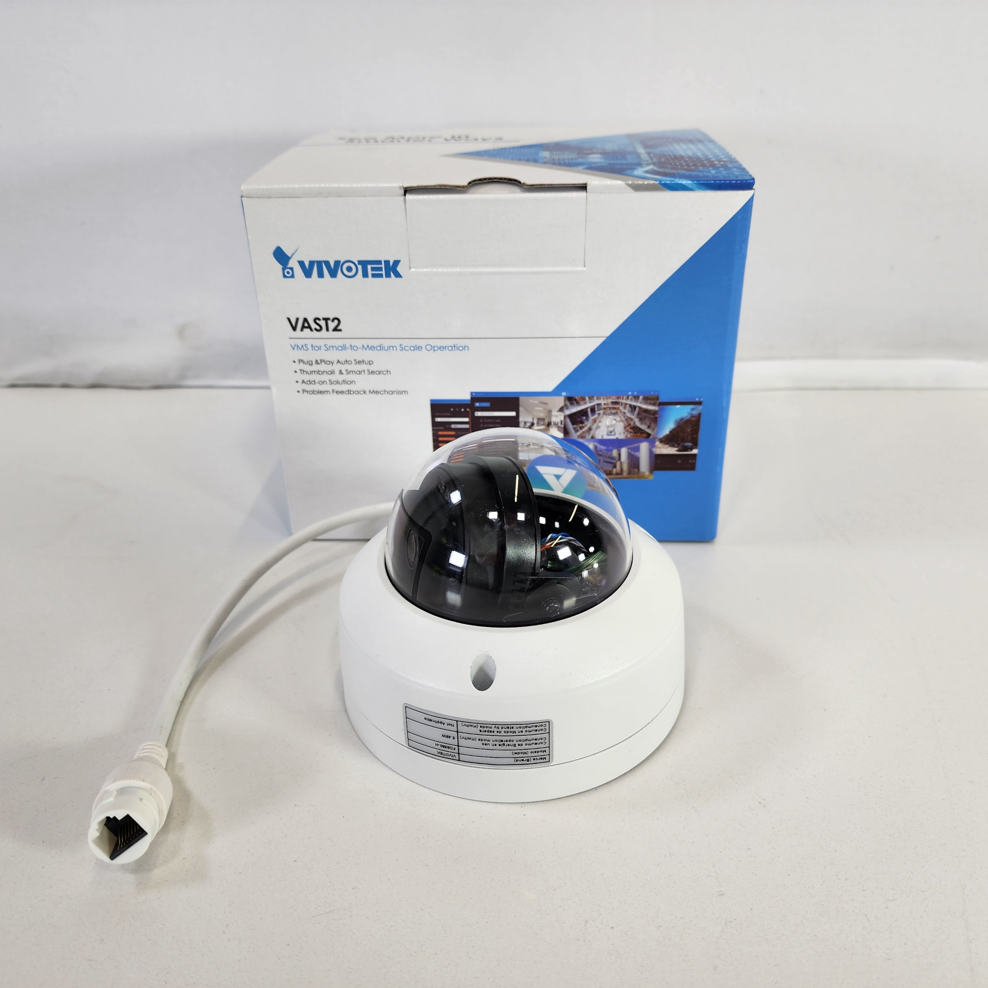 Vivotek FD9360-H H.265 2MP Fixed Dome IR Network Camera - White - New Open Box - Max Marine ...