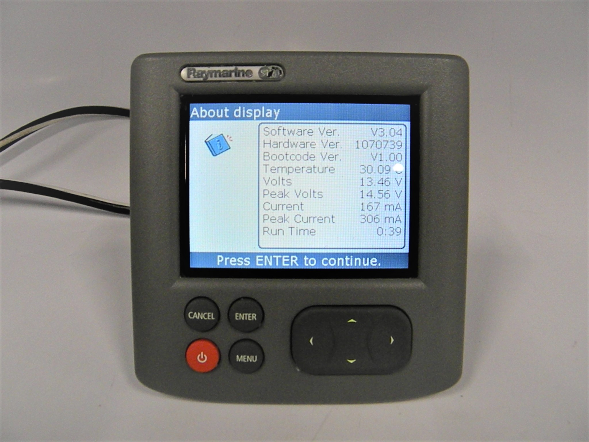 Raymarine ST70 Multifunction Instrument w/Accessories -E22105- Fully ...