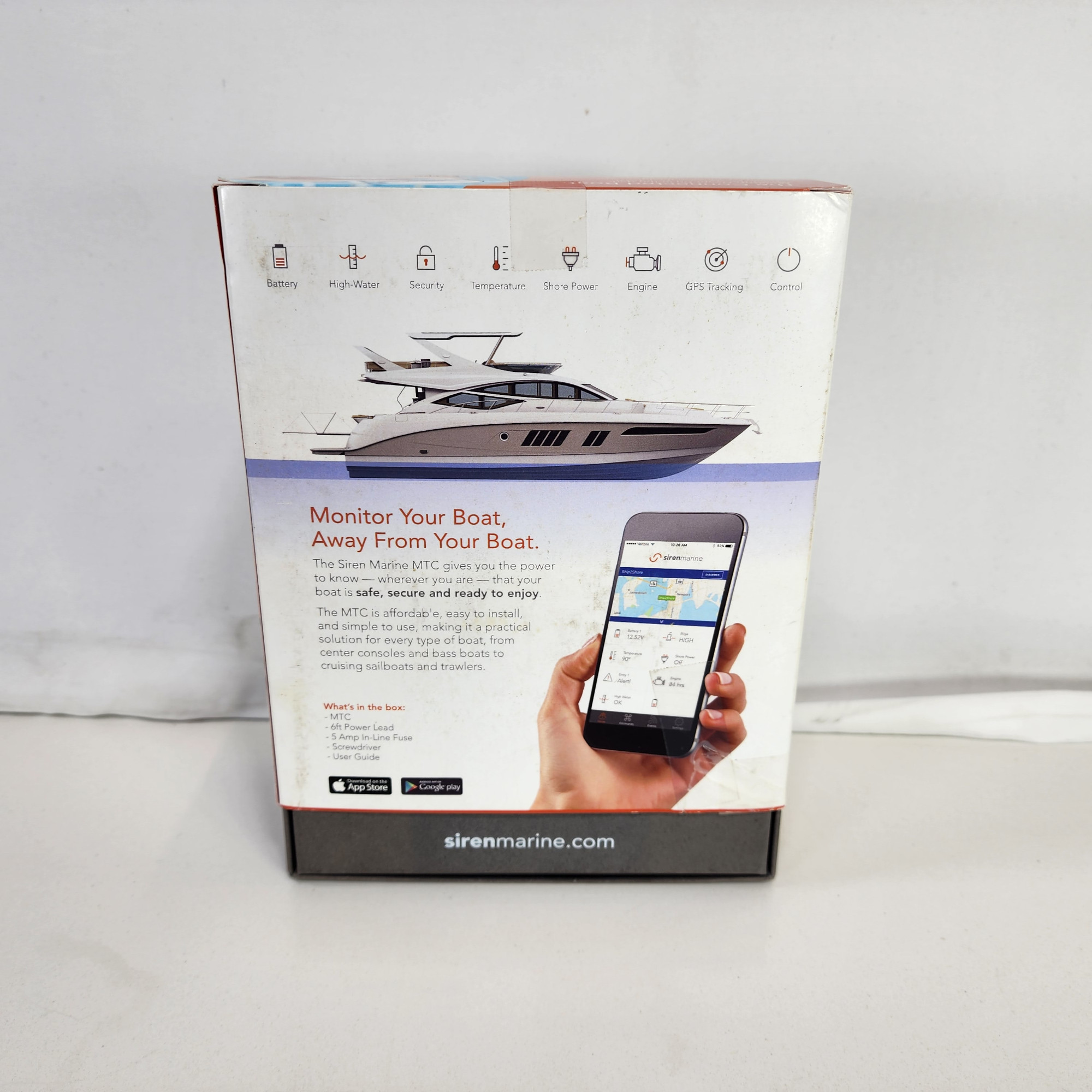 Siren Marine SM-MTC-P MTC Boat Monitoring Tracking & Control Device ...