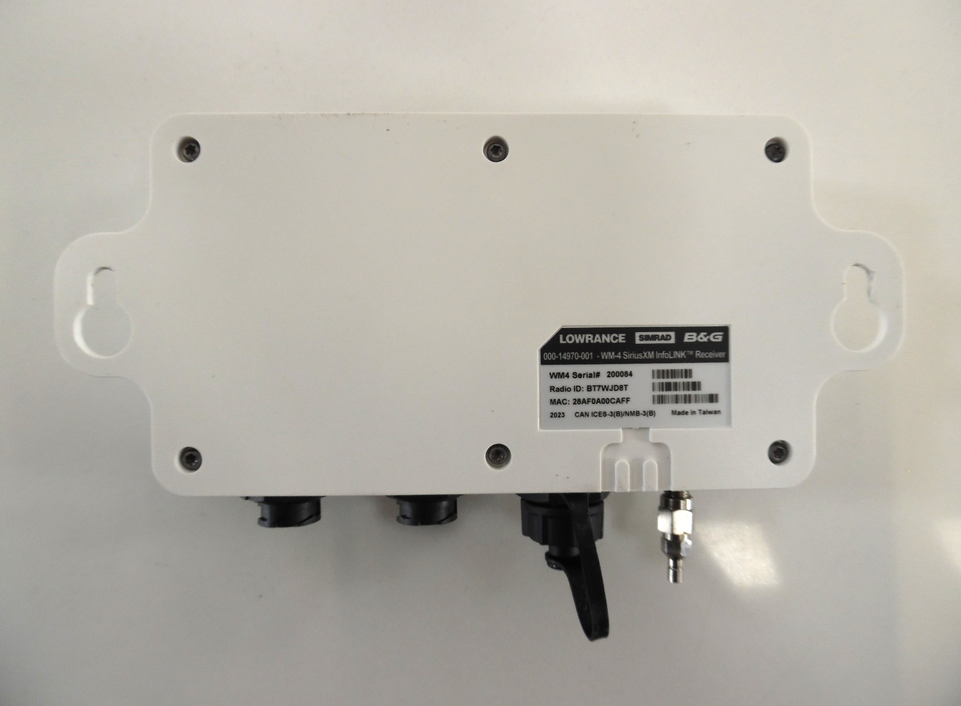 Lowrance BG Simrad WM-4 Sirius XM Satellite Weather Radio Module USED ...