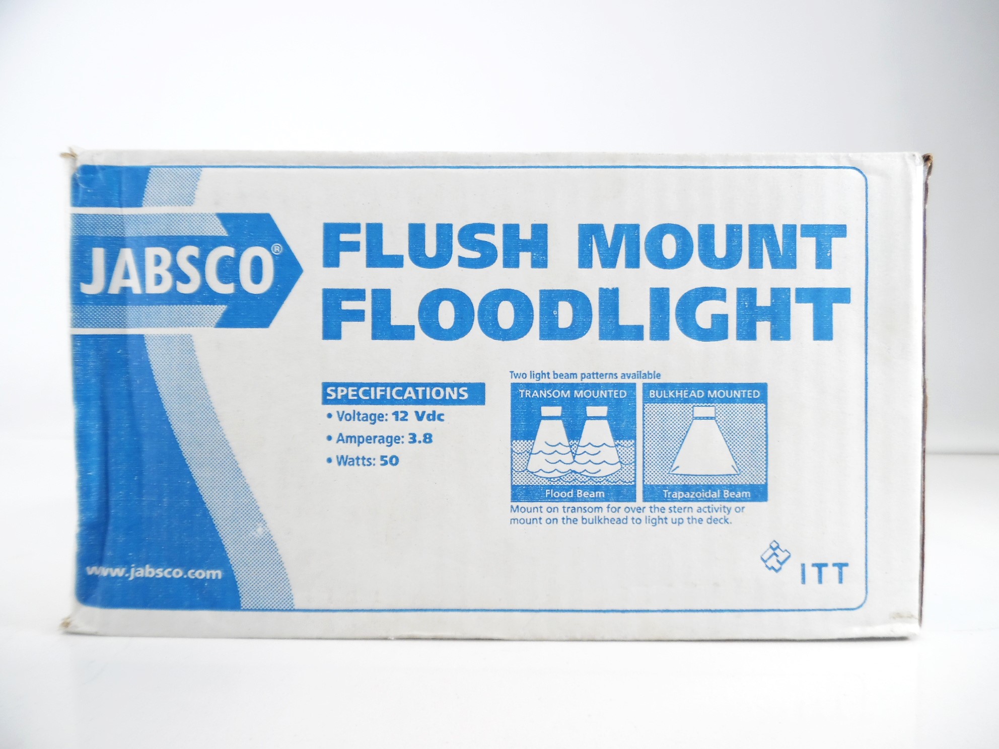 Jabsco 45960-0001 White Flush-Mount Flood Light~Great Condition *Tested ...