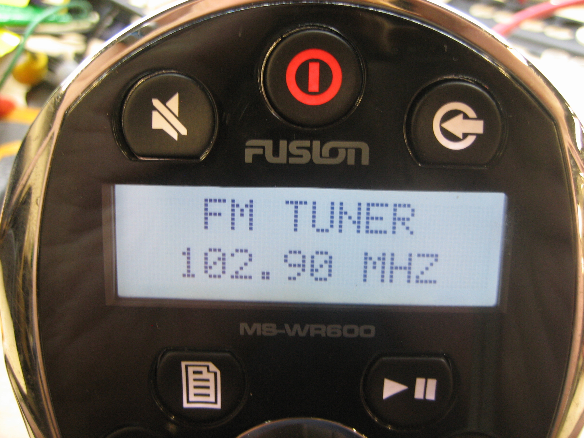 Fusion MS-WR600 Wired Marine Remote Control Unit w/ Dust Cover - Tested ...