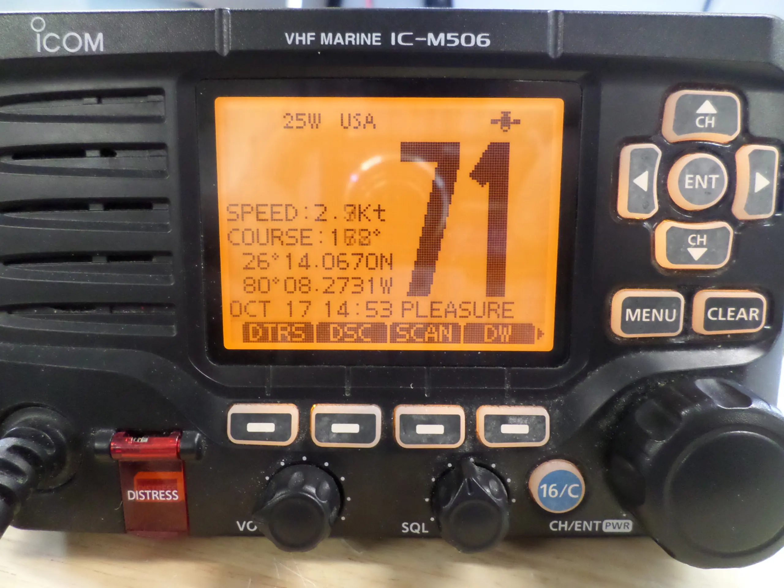 Icom IC-M506* Submersible Marine VHF Radio w/ HM-205 Fist Mic - Fully ...