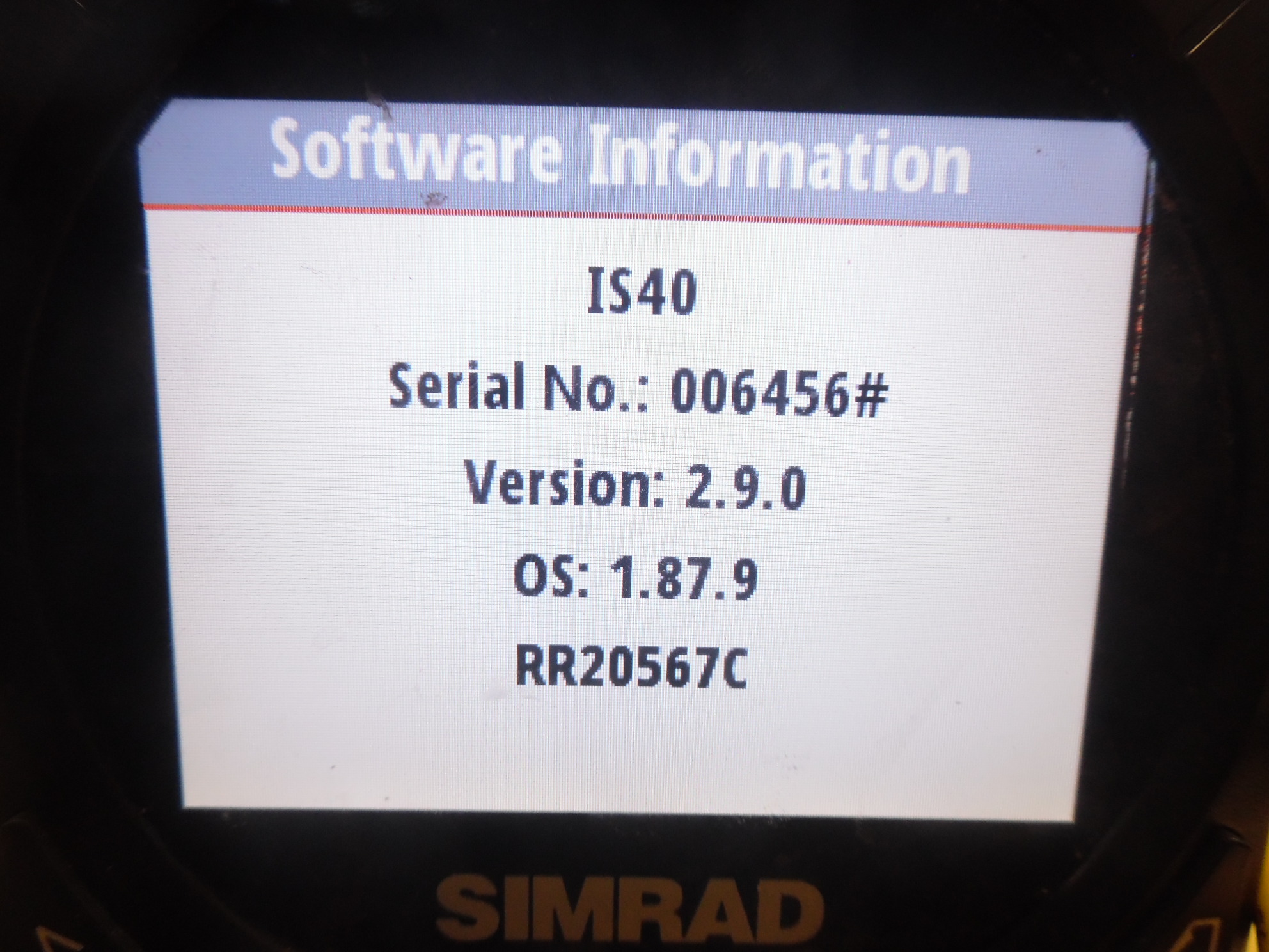 Simrad IS40 NMEA2000 Instrument Data Display - Max Marine Electronics