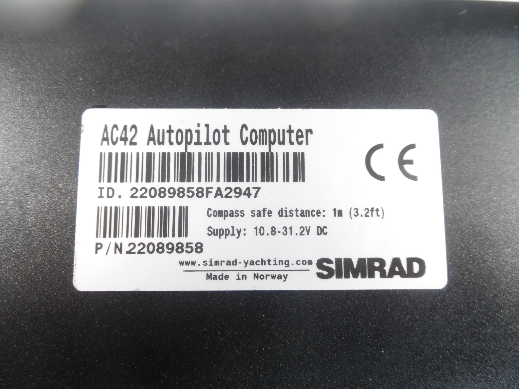 Simrad AC42 Autopilot Computer 22089858 Simnet - Max Marine Electronics