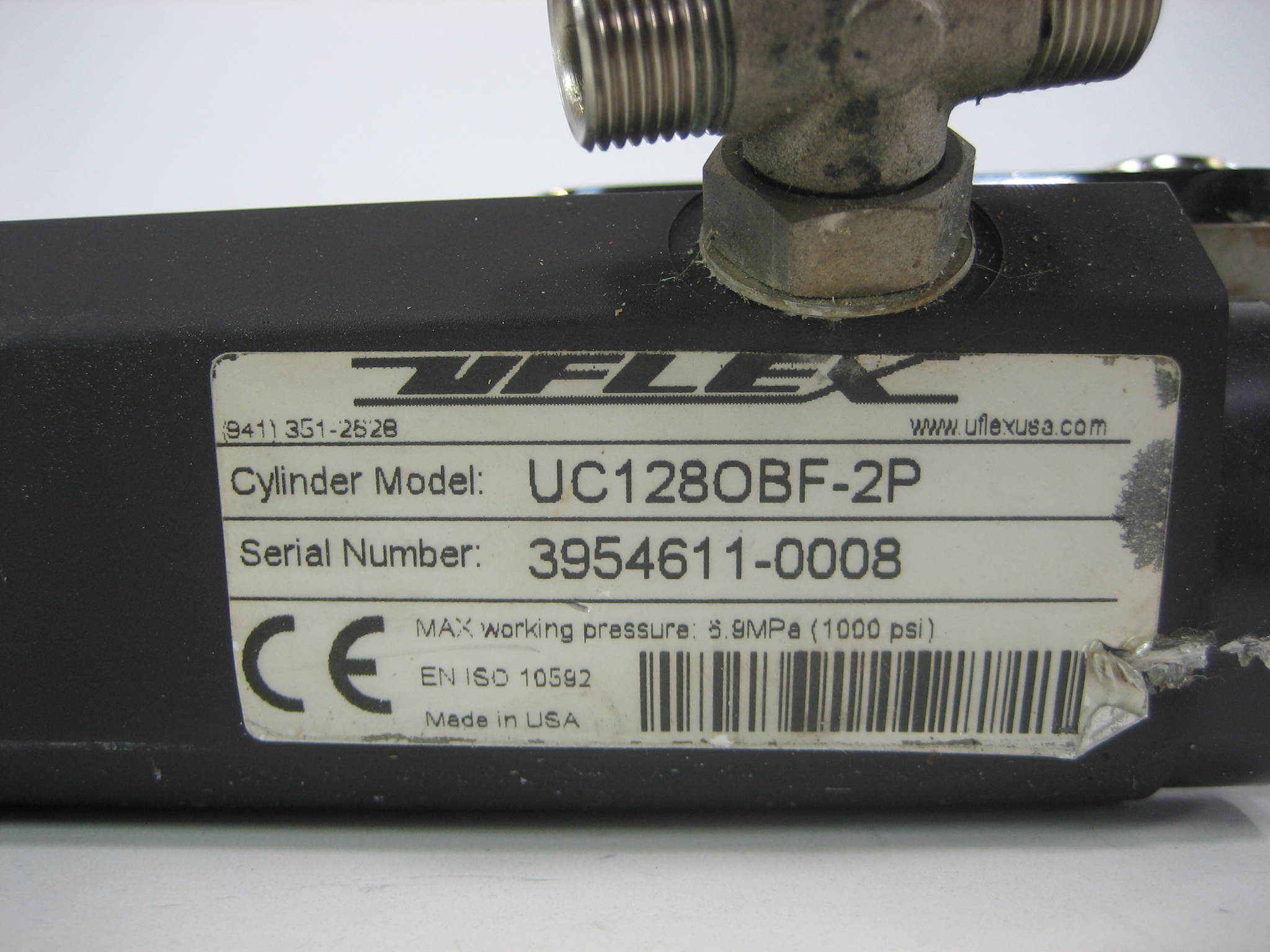 Uflex/UC128OBF-2P/Front-Mount/Outboard Hydraulic Cylinder - Max Marine ...